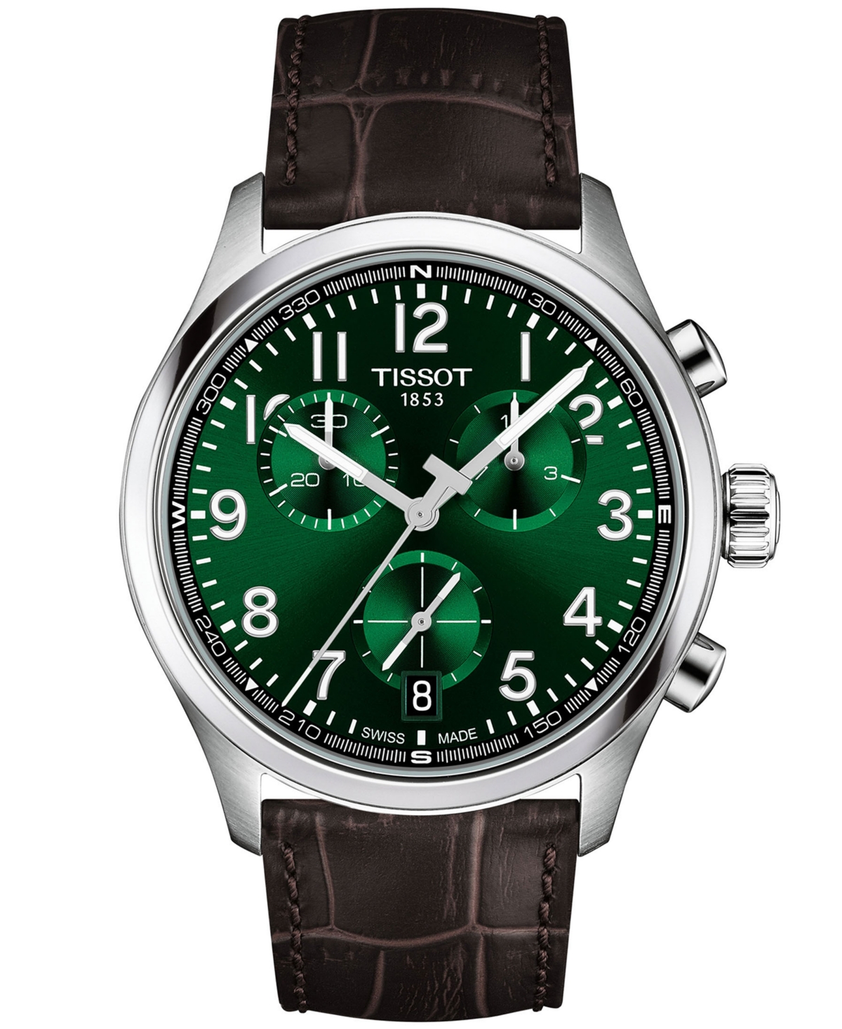 Click here for Tissot Mens Round Silver Stainless Steel Watch 42m... prices