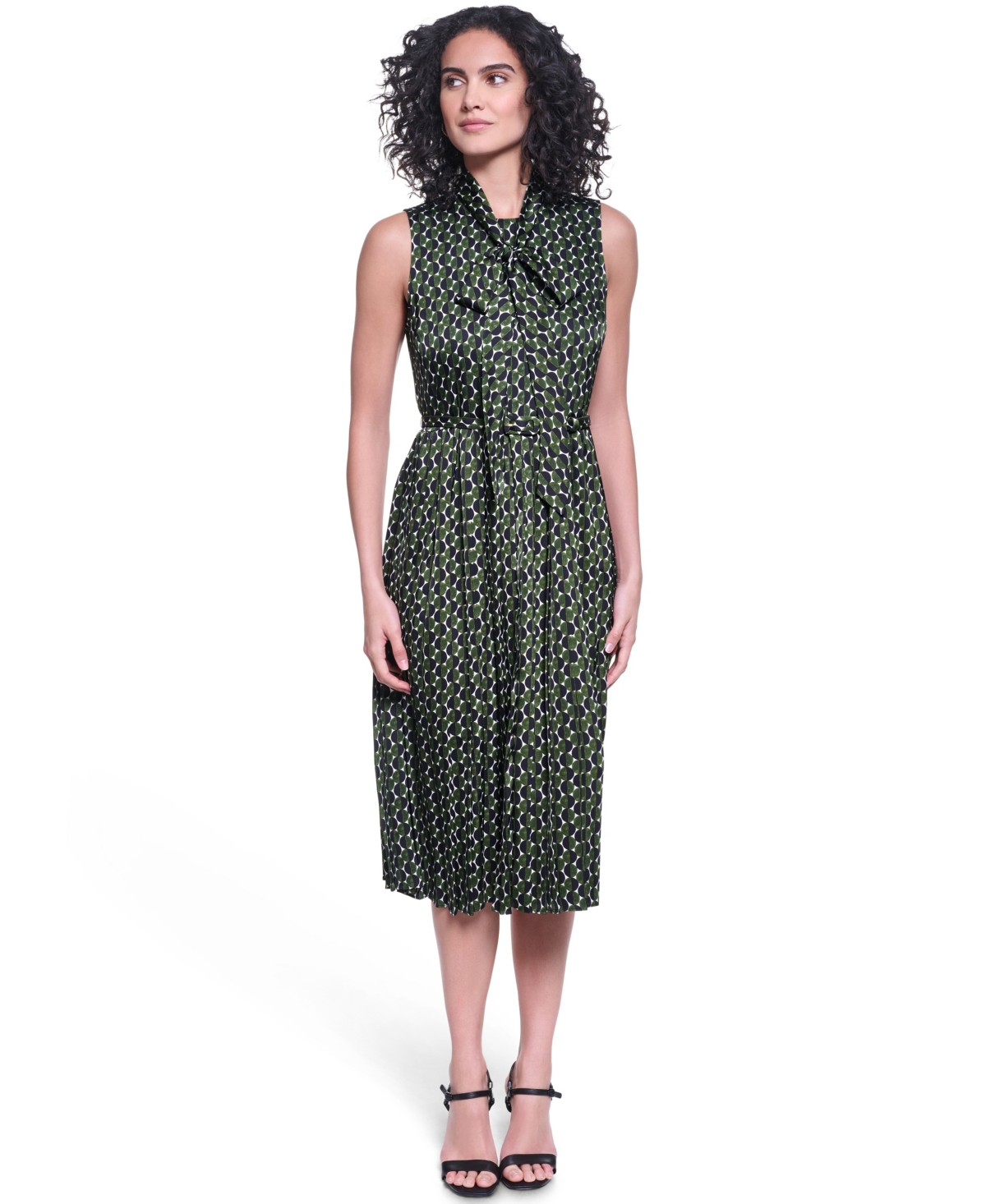 Click here for Karl Lagerfeld Paris Womens Printed Midi Dress - B... prices