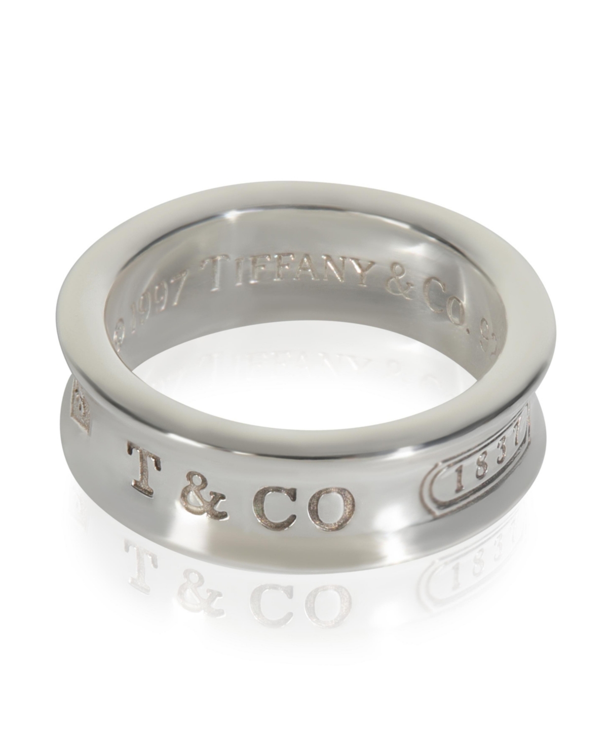 Click here for Pre-Owned Tiffany & Co Sterling Silver 1837 Band -... prices