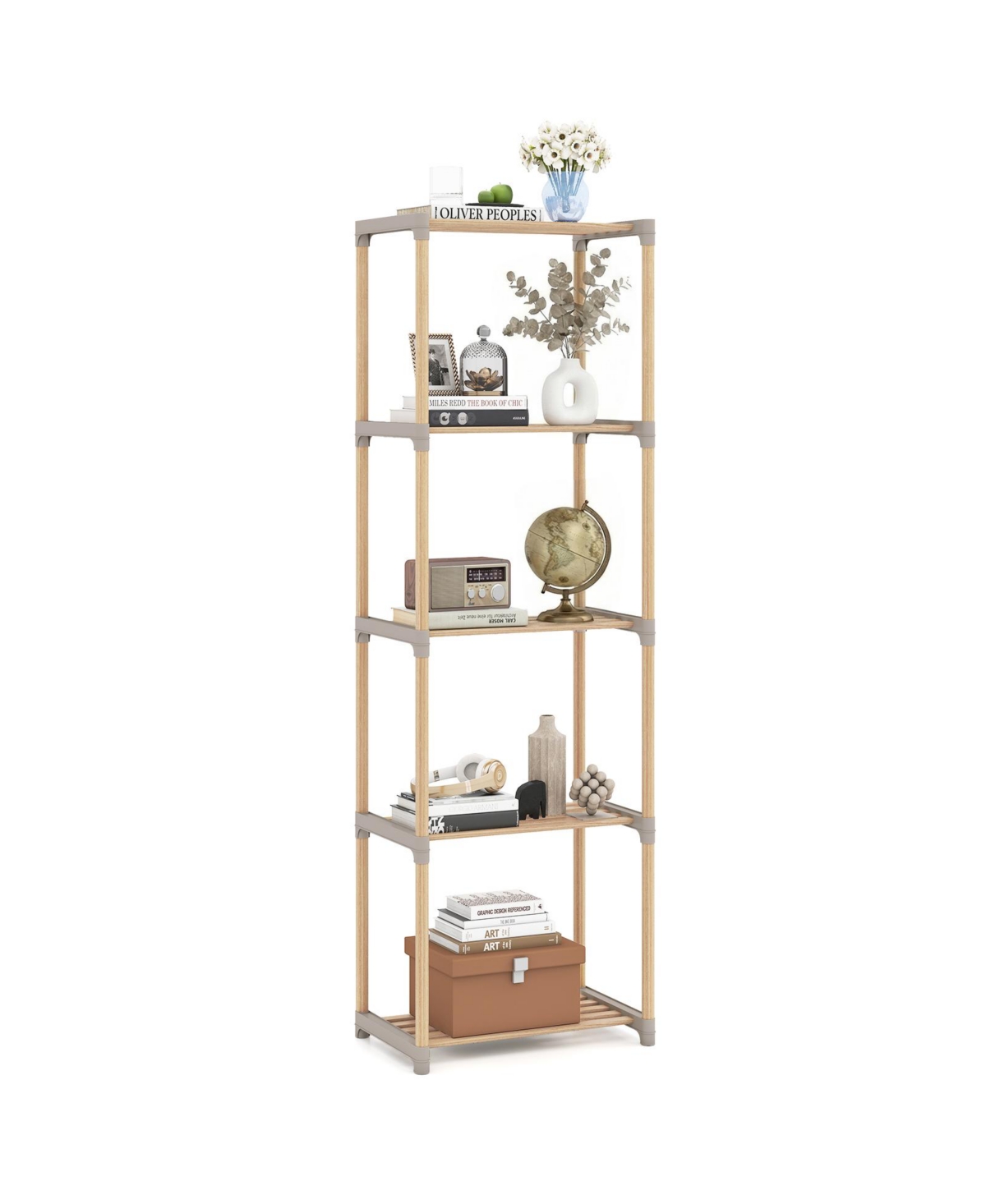 Click here for Gymax 5-Tier Bookshelf with Open Shelves Freestand... prices