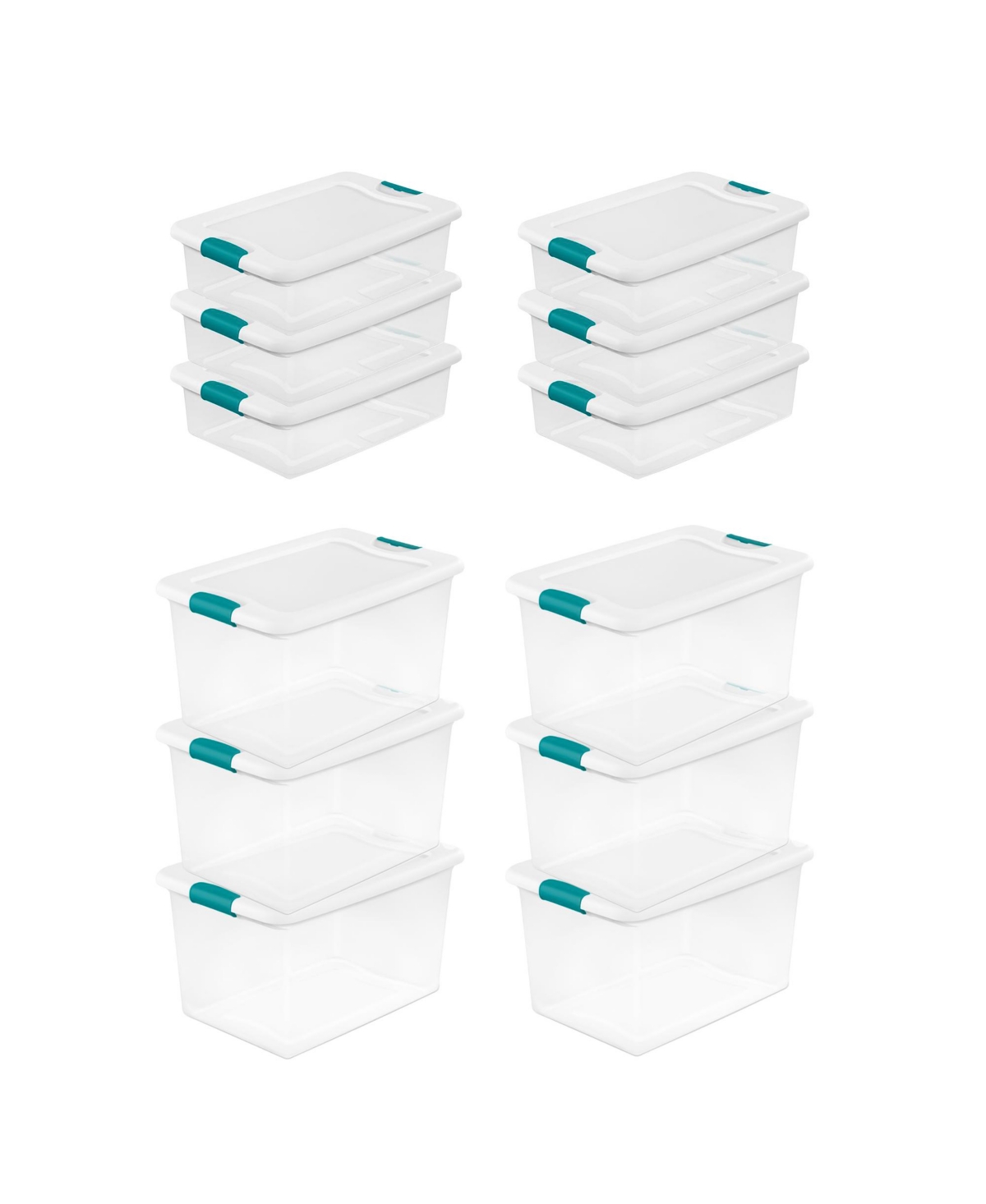 Click here for Sterilite 64 Qt Plastic Stacking Container  6 Pack... prices