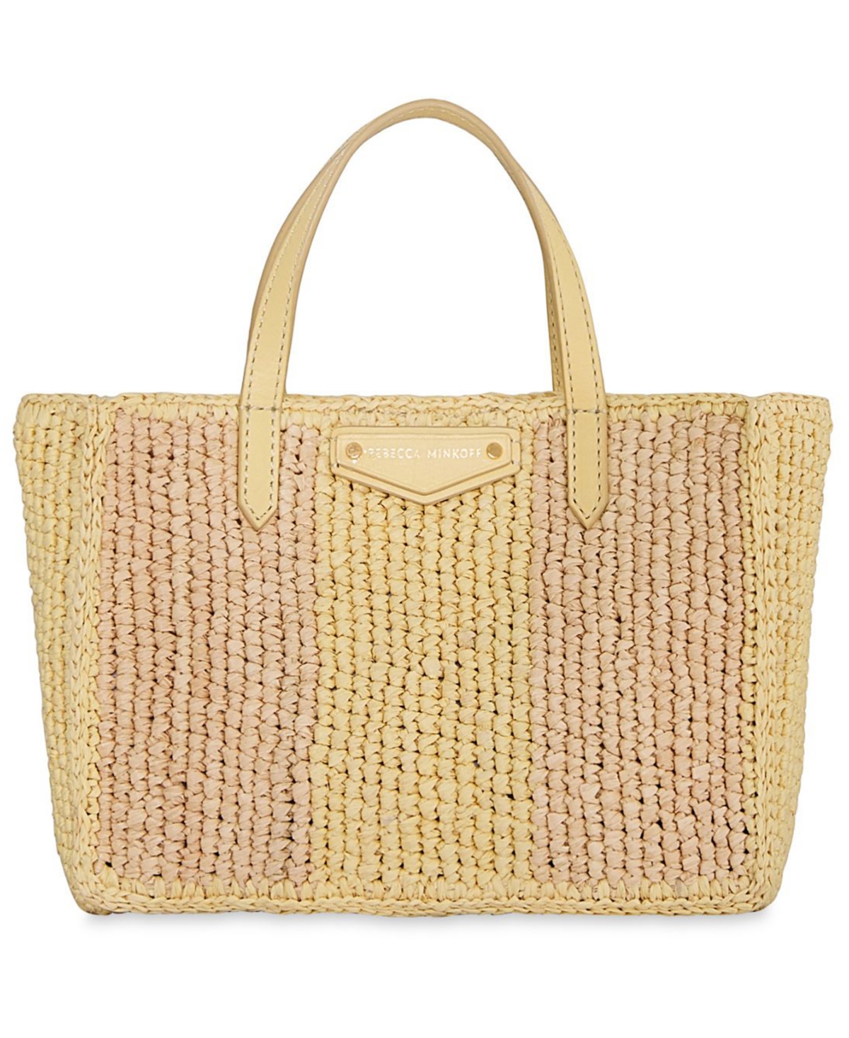 Click here for Rebecca Minkoff Mini Carryall Tote Handbag - Natur... prices