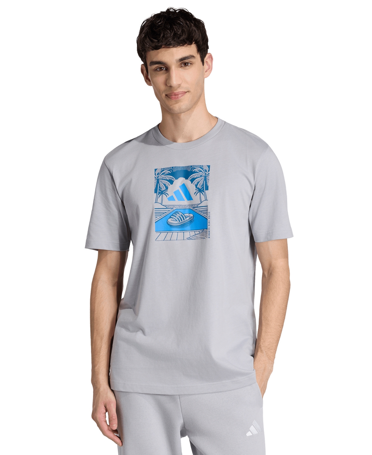 Click here for adidas Mens Summer Slides Relax Graphic T-Shirt -... prices