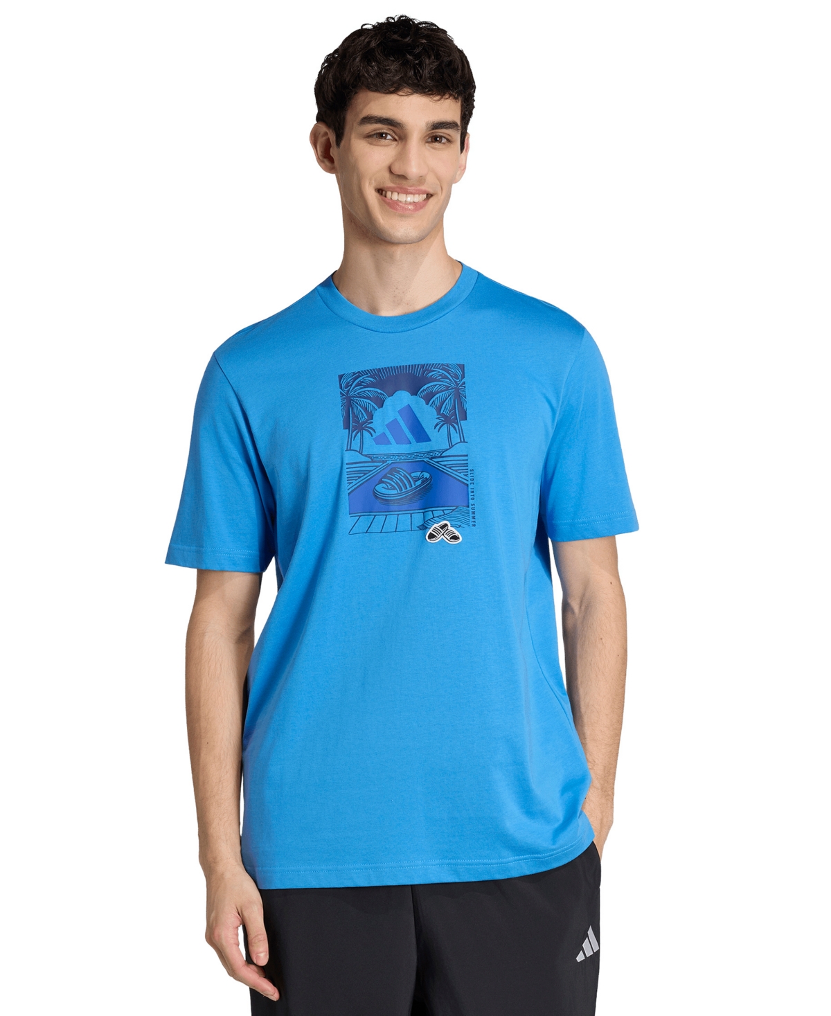 Click here for adidas Mens Summer Slides Relax Graphic T-Shirt -... prices