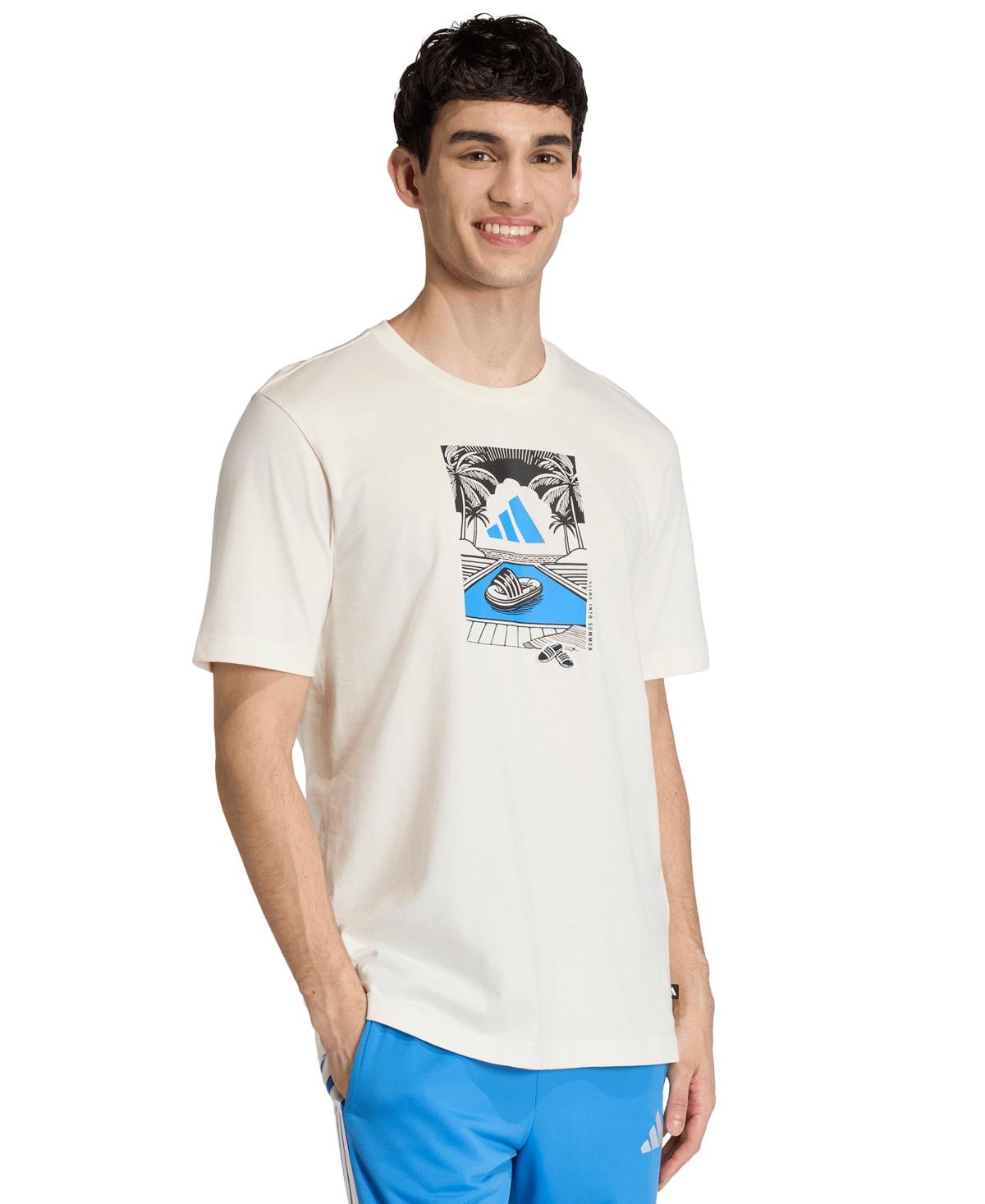 Click here for adidas Mens Summer Slides Relax Graphic T-Shirt -... prices