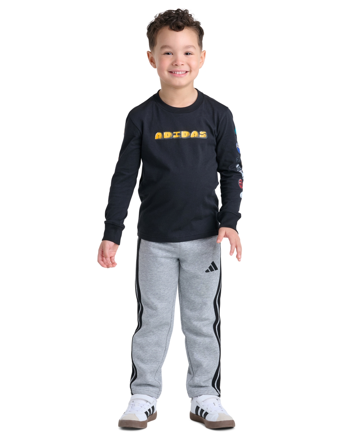 Click here for adidas Boys 2T-7 Long-Sleeve Pullover T-Shirt and... prices