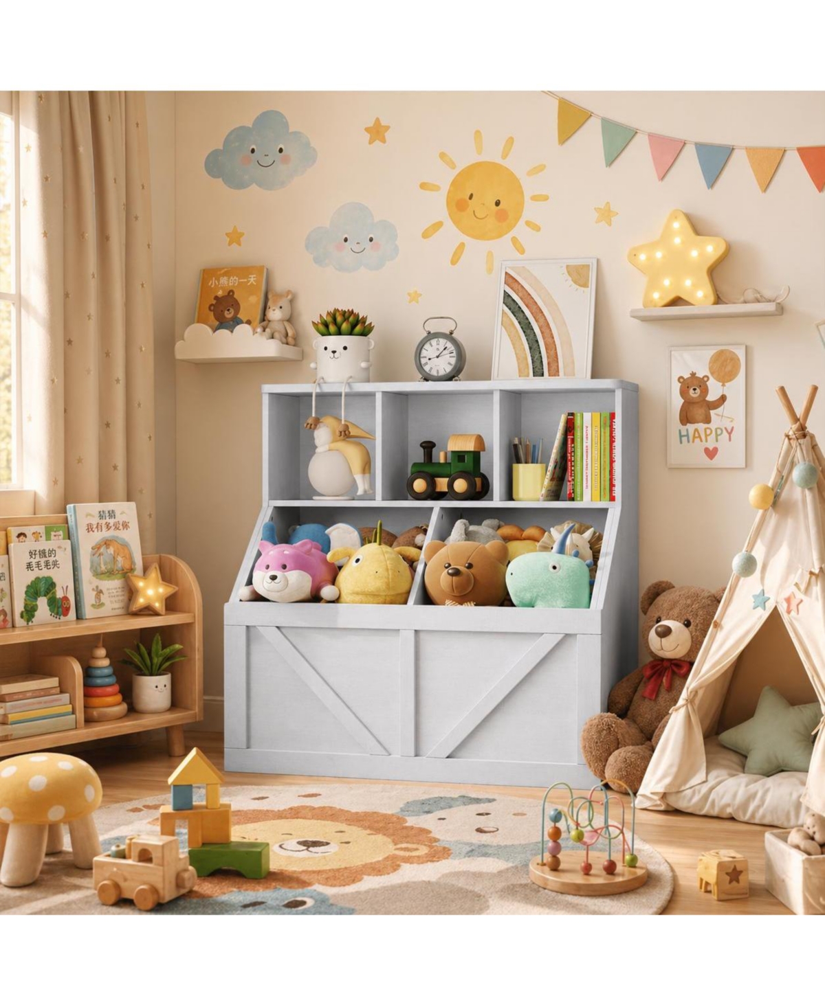 Click here for homfan Kids Toy Storage Organizer  Kids Bookshelf... prices