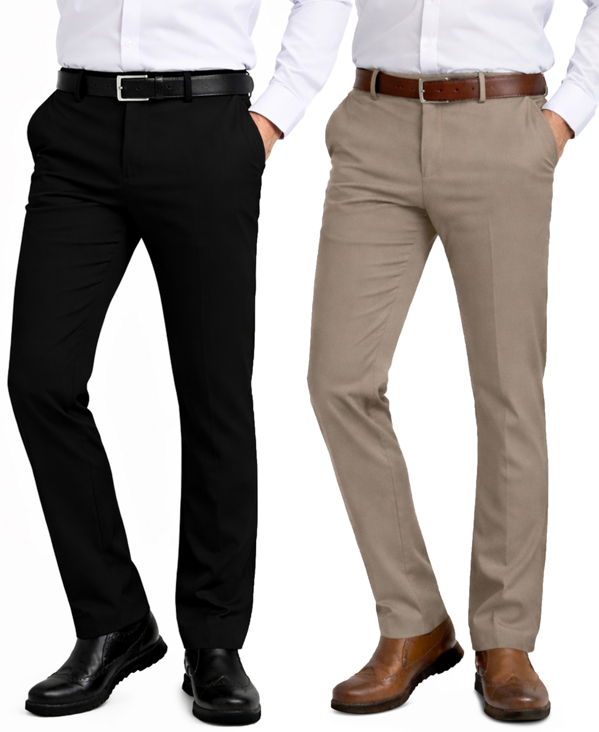 Click here for Galaxy By Harvic Mens Slim-Fit Woven Stretch Pants... prices
