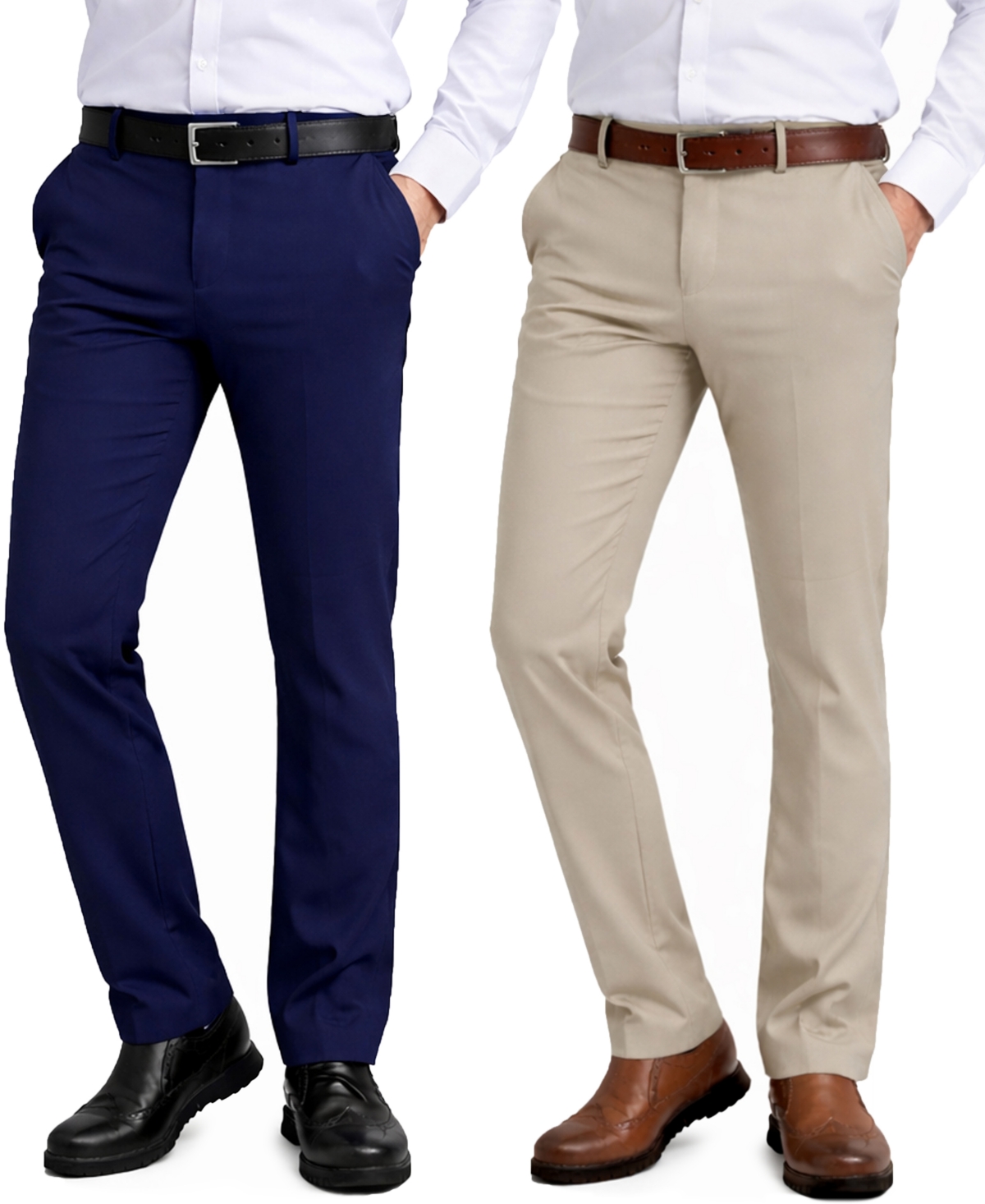 Click here for Galaxy By Harvic Mens Slim-Fit Woven Stretch Pants... prices