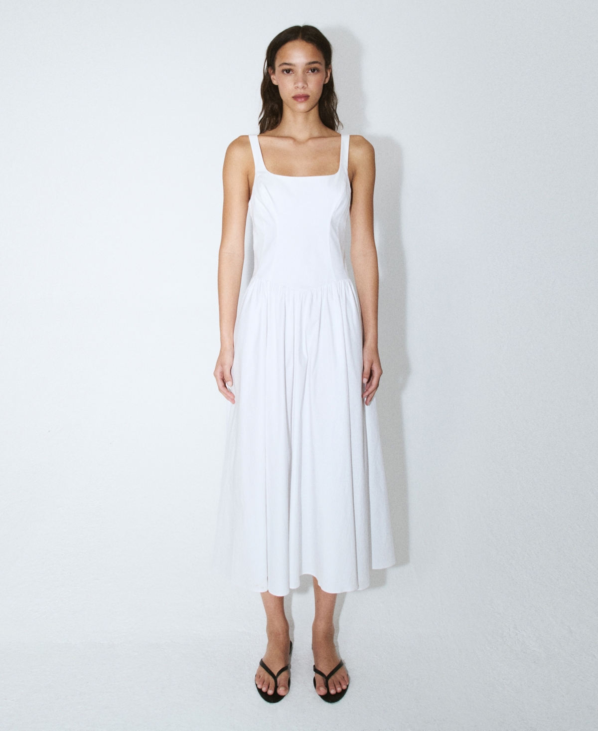 Click here for Mango Womens Open-Back Corset Dress - White prices