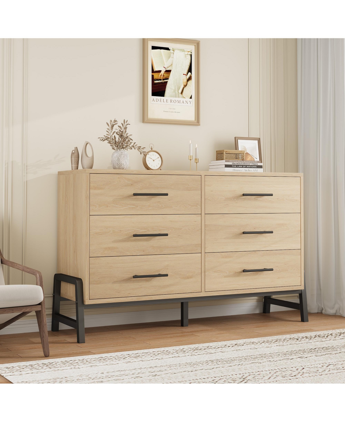 Click here for homfan 6 Dresser for Bedroom  52 Wide Freestanding... prices
