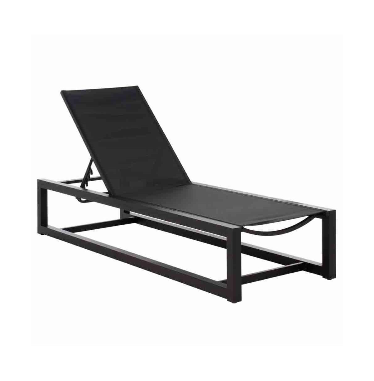 Click here for Augusta Home Jordan Aluminum Chaise Lounge - Black prices