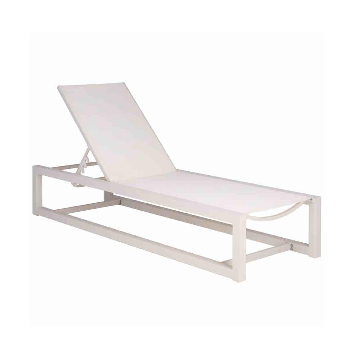 Click here for Augusta Home Jordan Aluminum Chaise Lounge - White prices