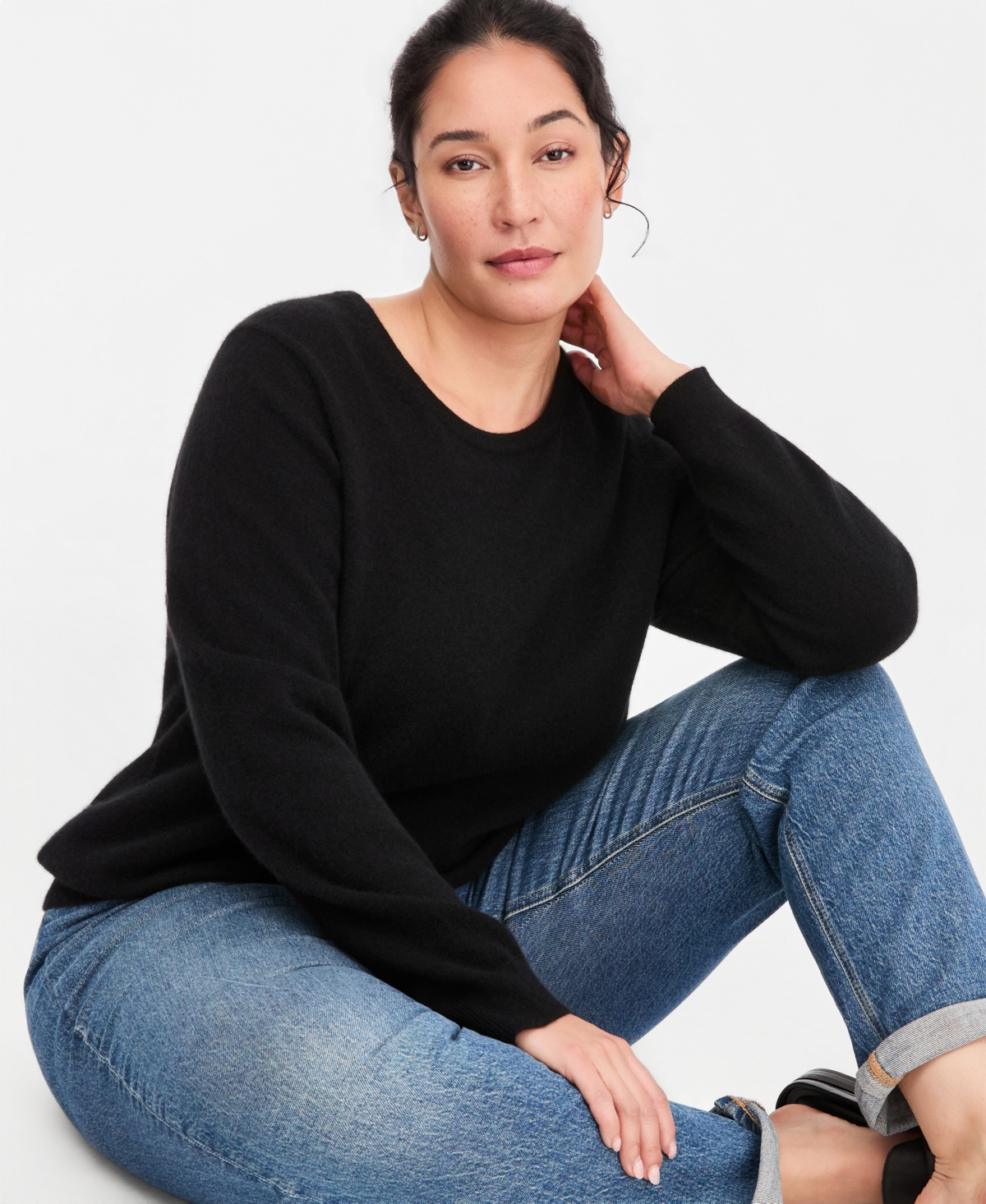Click here for Charter Club Plus Size 100 Cashmere Crewneck Sweat... prices