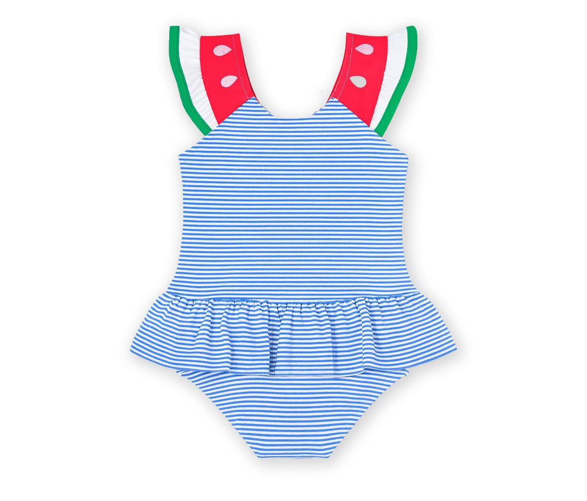 Click here for Florence Eiseman Toddler Girls Seersucker Swimsuit... prices