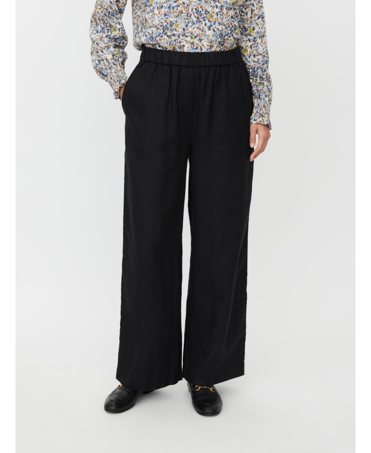 Click here for Masai Copenhagen Womens MaParino Linen Wide Leg Pa... prices