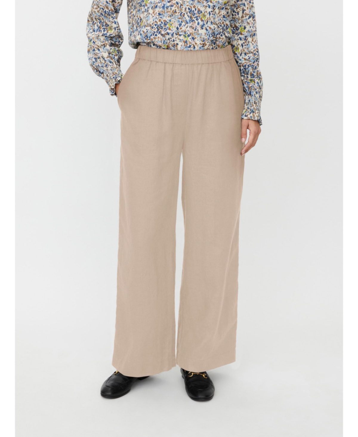 Click here for Masai Copenhagen Womens MaParino Linen Wide Leg Pa... prices