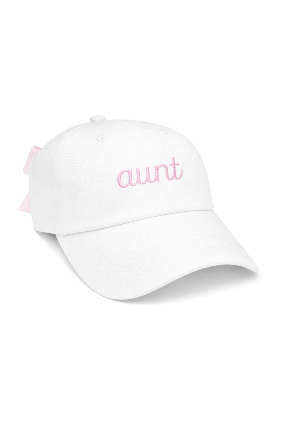 Click here for Bits & Bows Womens Aunt Bow Baseball Hat - White/p... prices