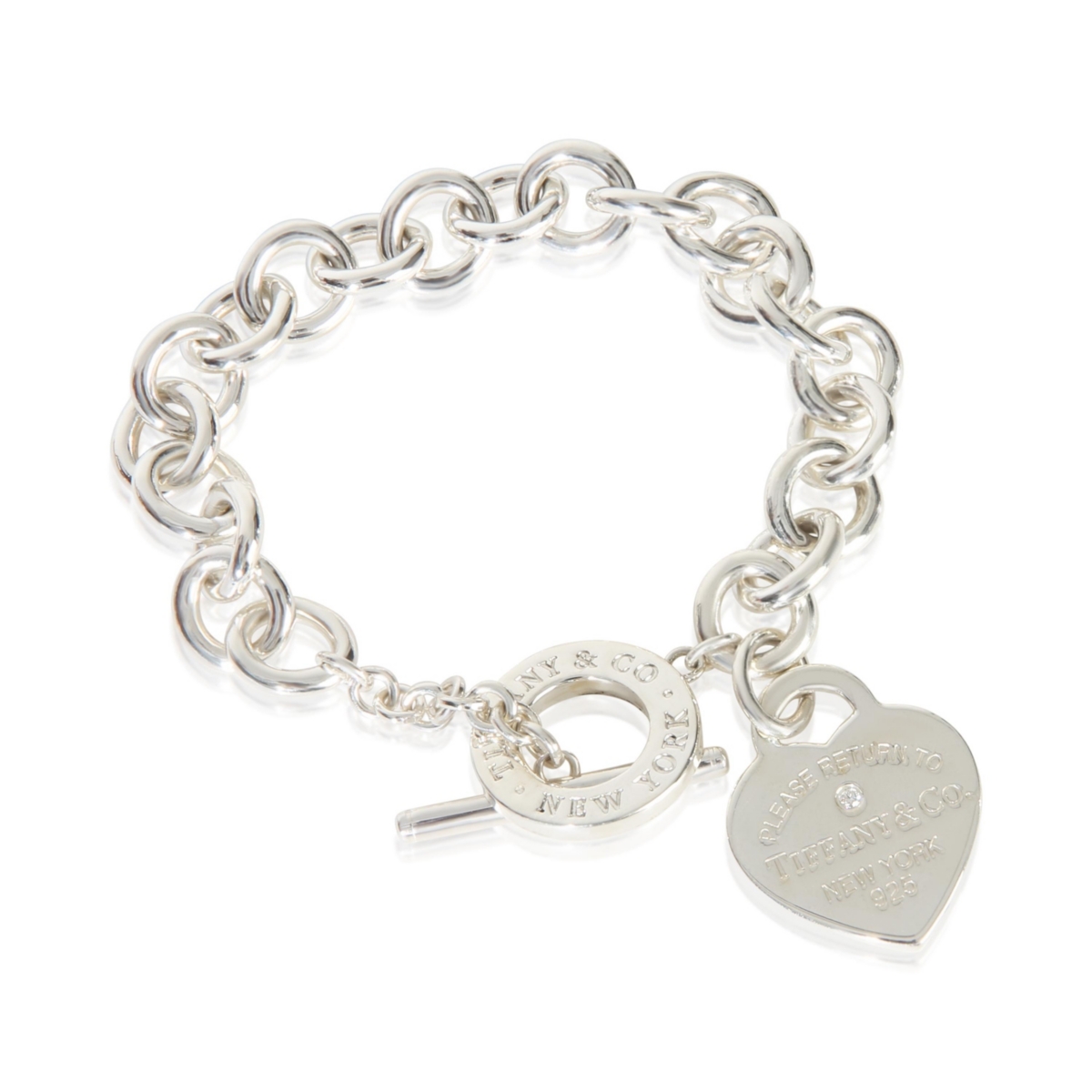 Click here for Pre-Owned Tiffany and Co Sterling Silver Diamond R... prices