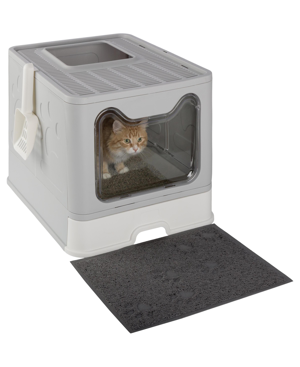 Click here for Petmaker Cat Litter Box Litterbox with Lid  Cat Sc... prices