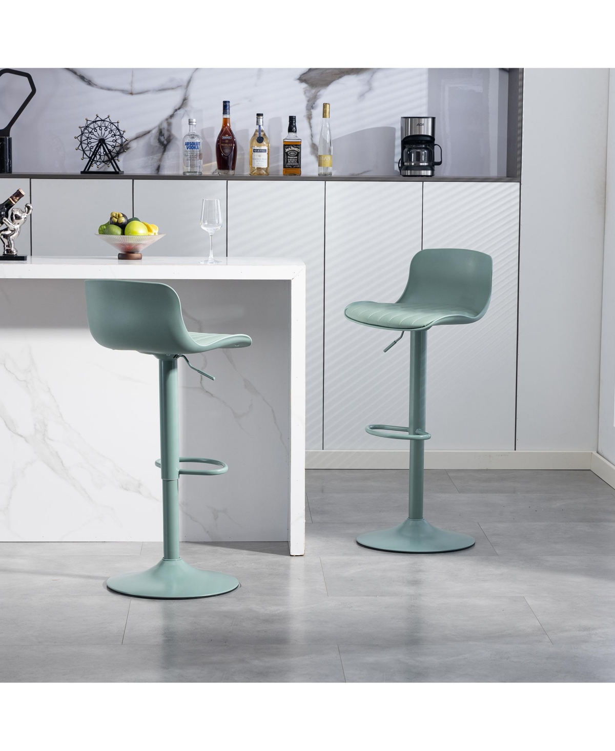 Click here for Flynama Set of 2 Pu  Armless Adjustable Swivel Bar... prices
