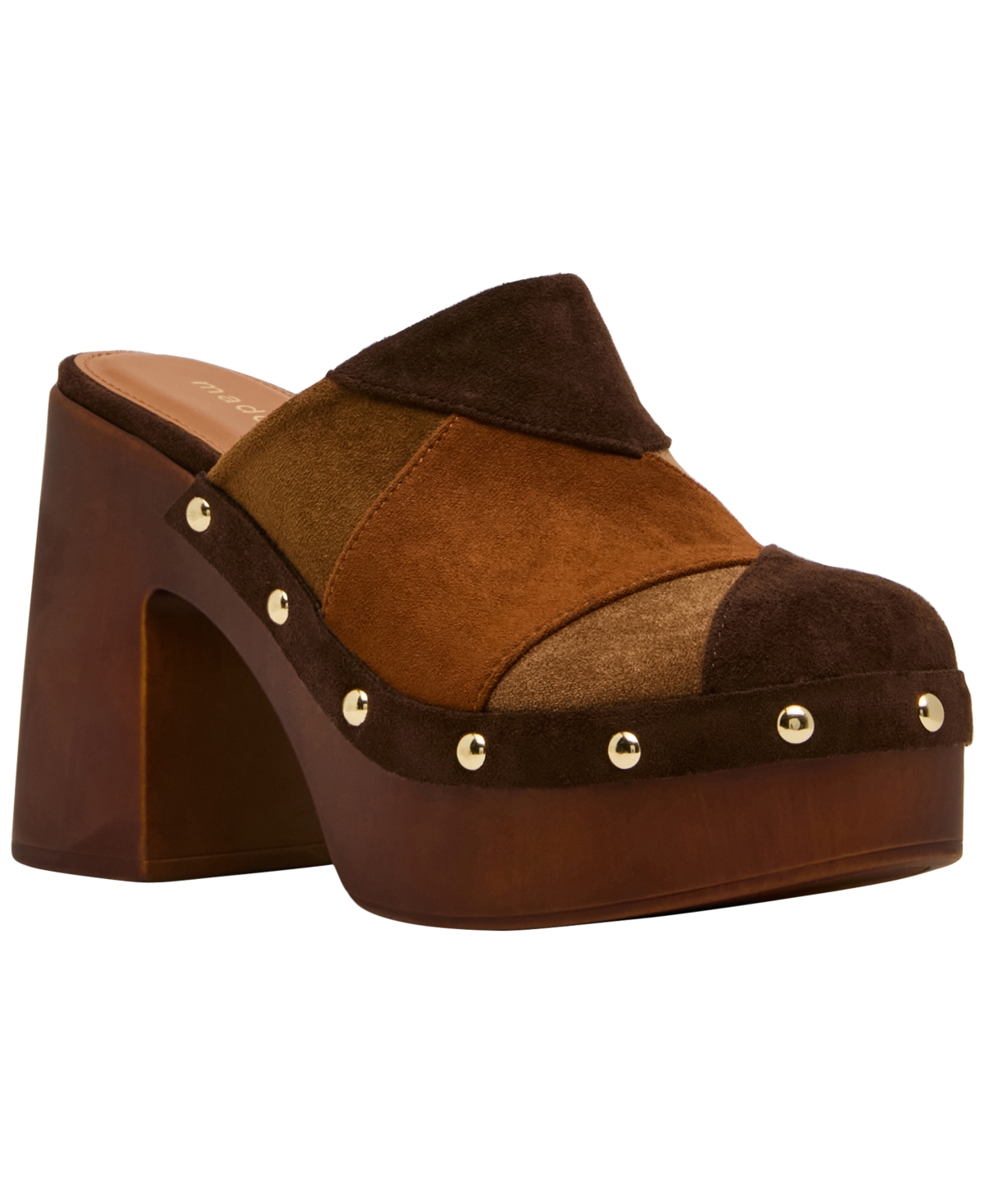 Click here for Madden Girl Womens Austin-p Patch Studded Wooden P... prices