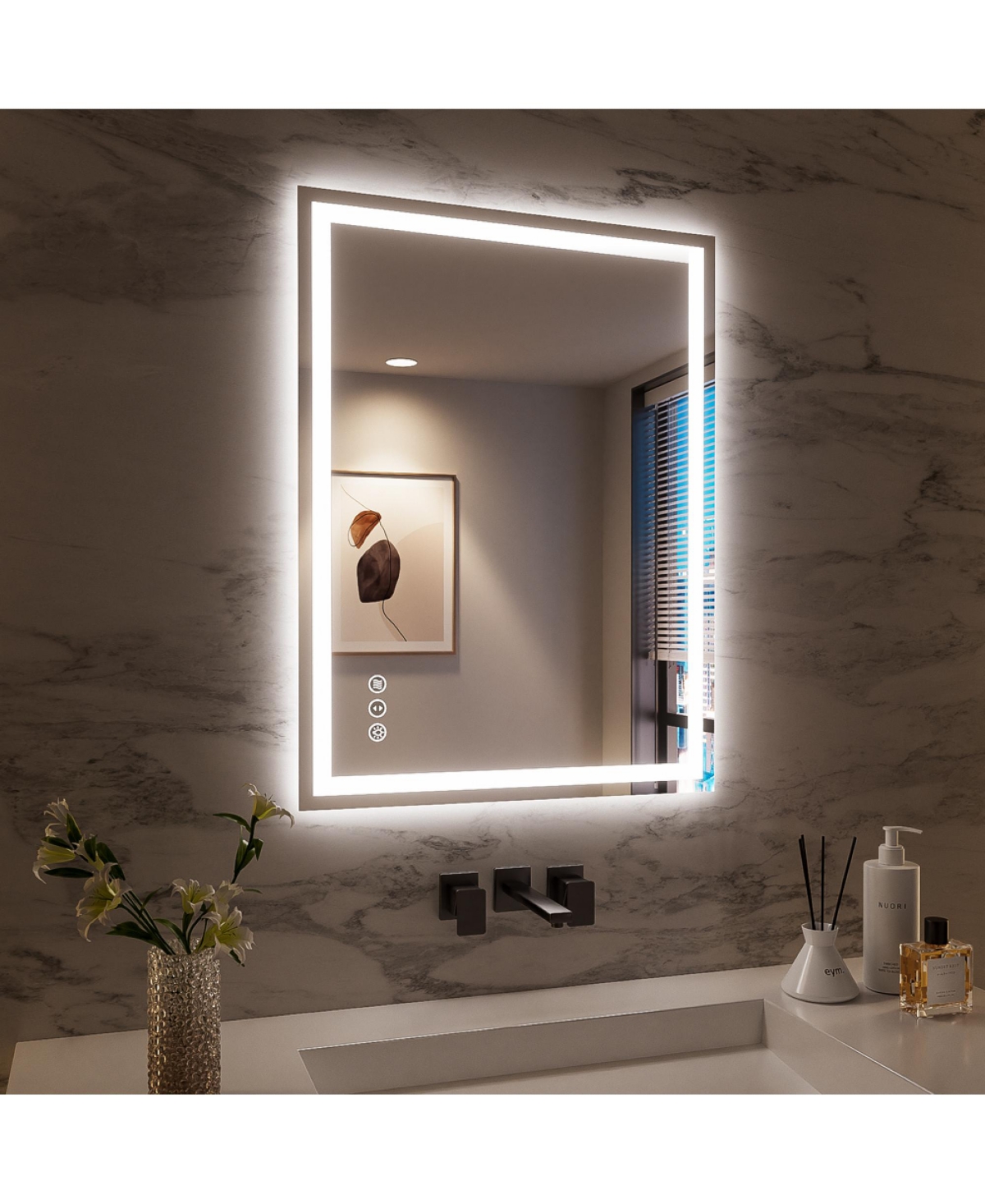 Click here for Rainsken 24x32 Inch Led Bathroom Mirror  Wall Moun... prices
