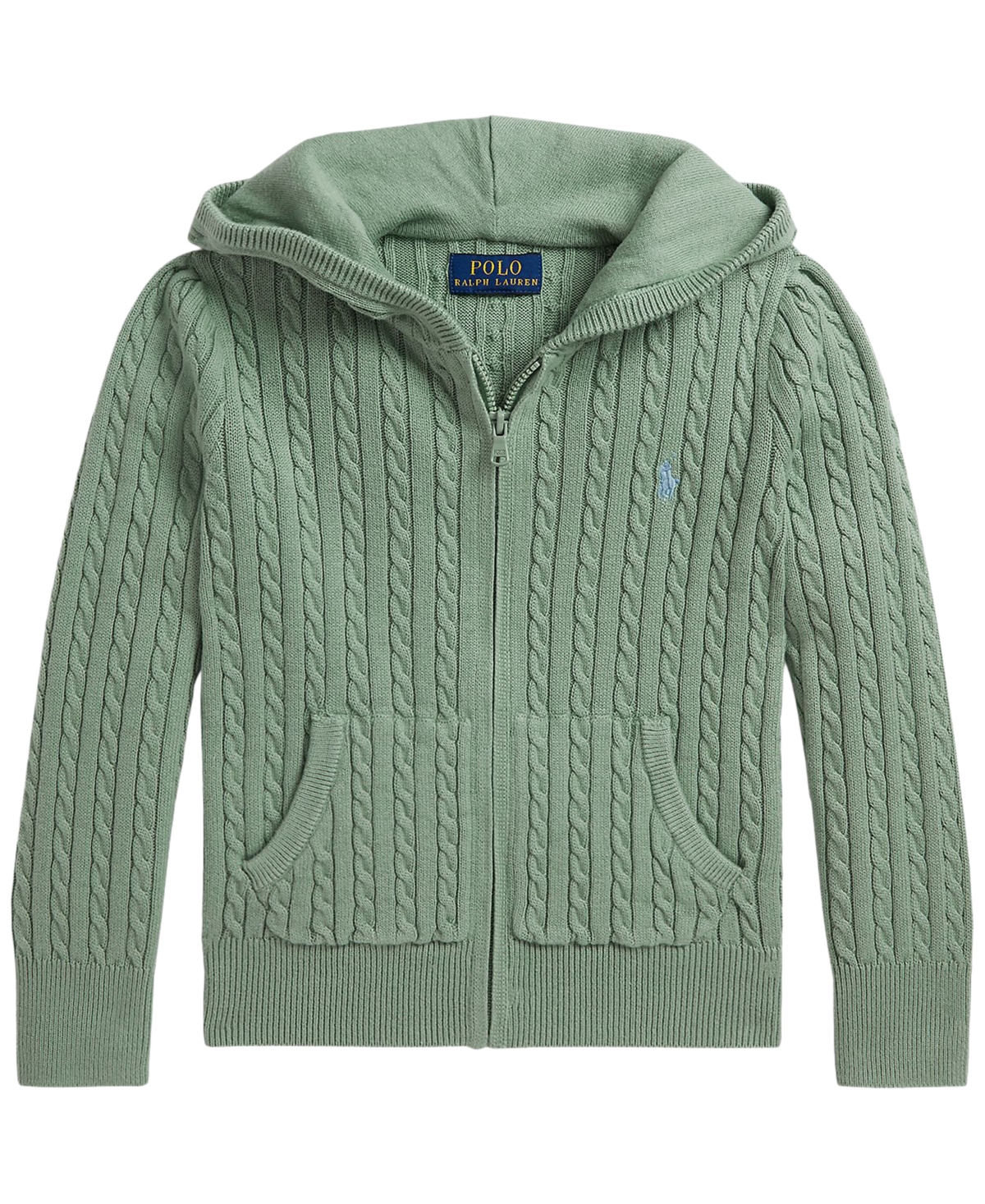 Click here for Polo Ralph Lauren Girls 2T-6X Mini-Cable Full-Zip... prices