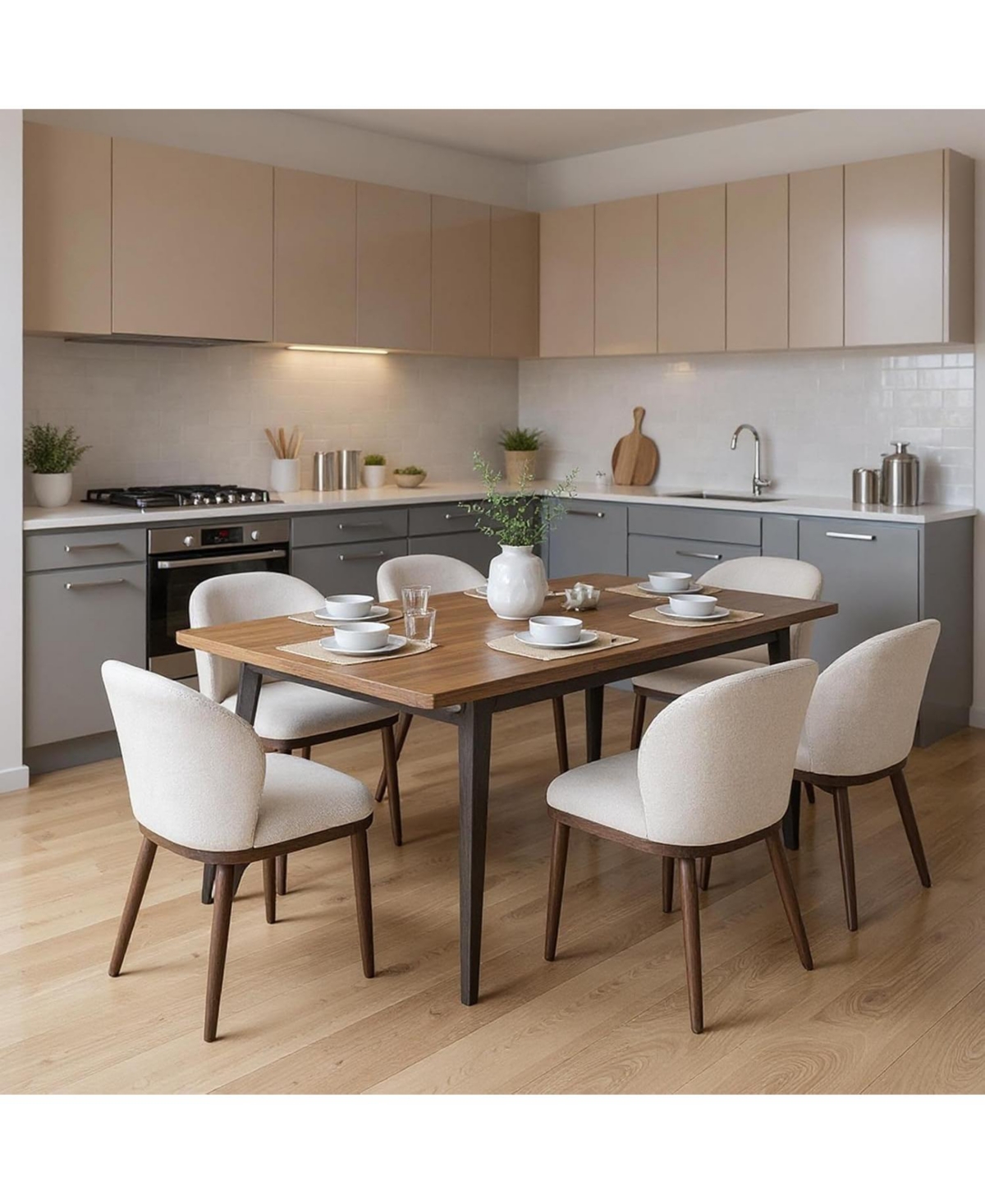 Click here for gaomon Dining Chair Set of 6 Modern Upholstered Ki... prices