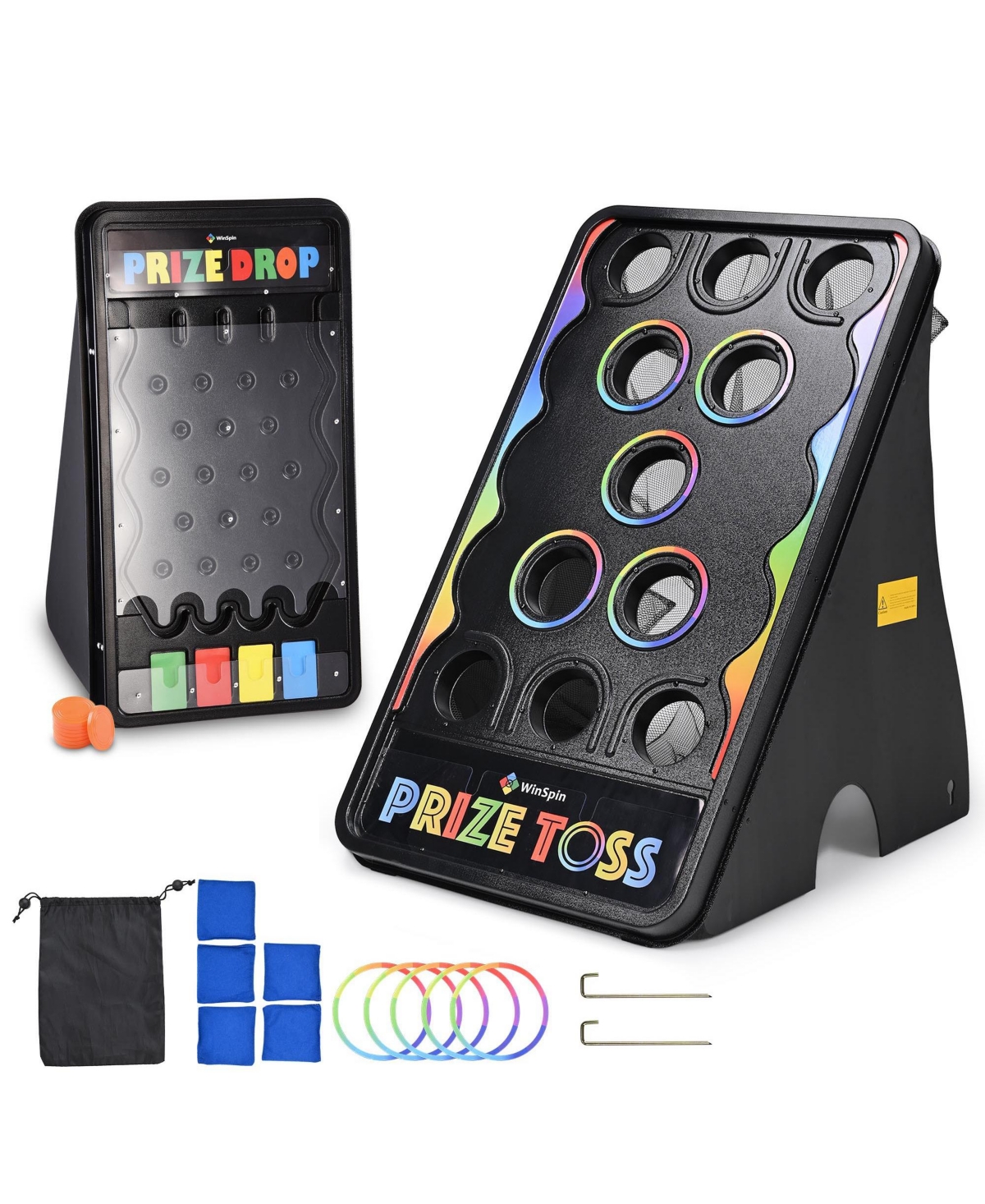 Click here for WinSpin Bean Bag Toss Game and Mini Prize Drop Boa... prices