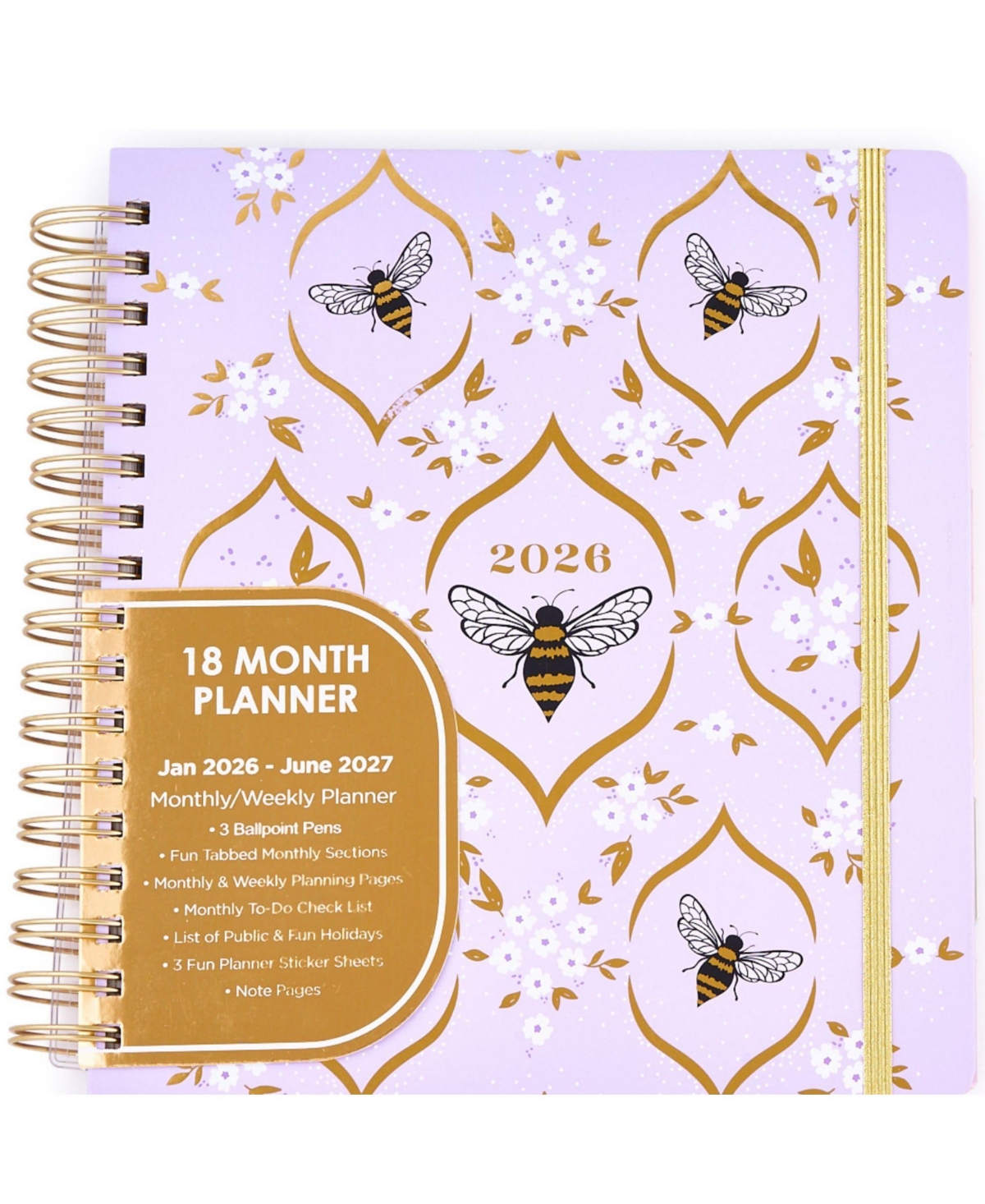 Click here for Gnuadz Planner 2026-2027 Hardcover Organizer - Pur... prices