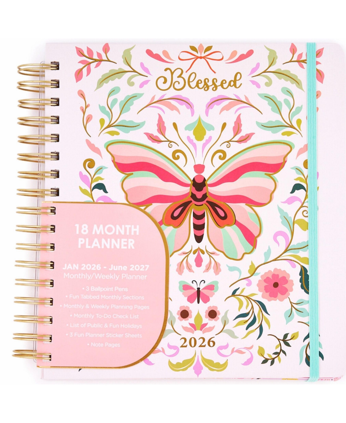 Click here for Gnuadz Planner 2026-2027 Hardcover Organizer - Pin... prices