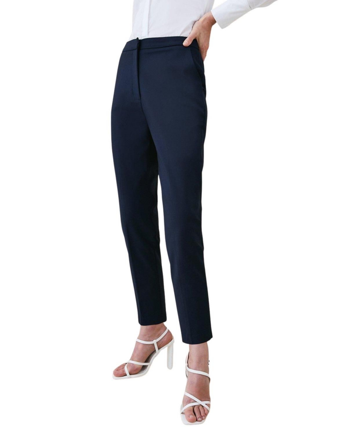 Click here for Karen Millen Womens Essential Techno Woven Trouser... prices