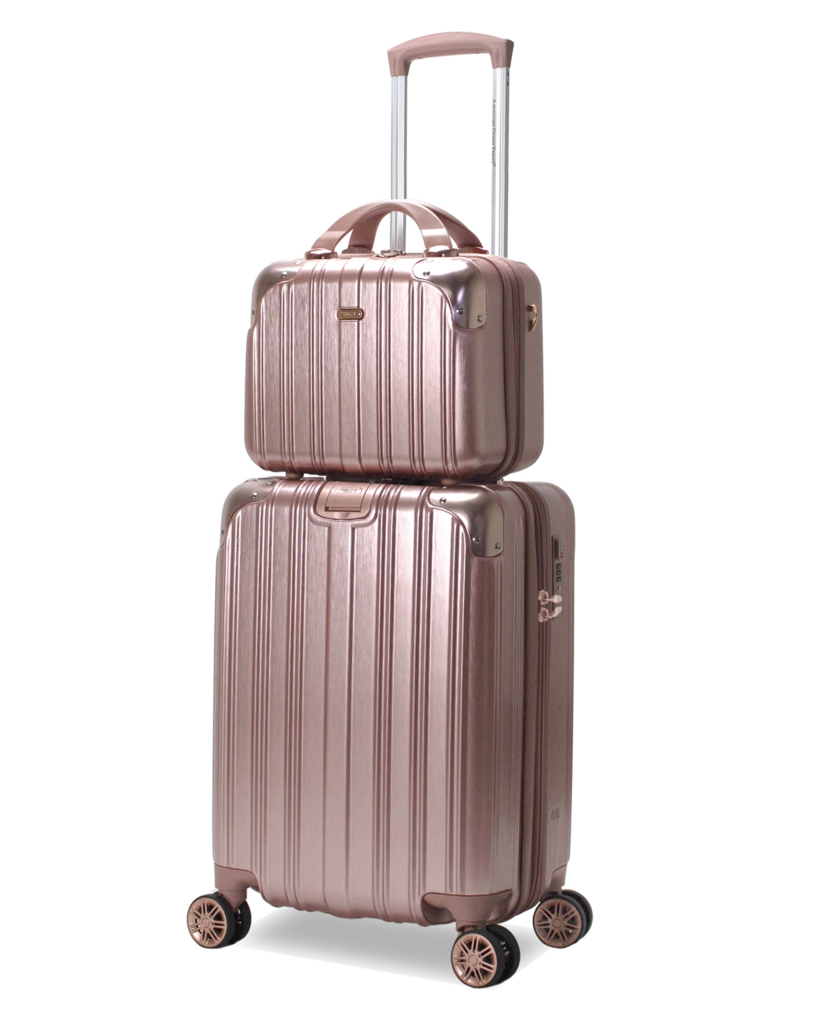 Click here for Melrose S Carry-on Vanity Luggage  Set of 2 - Rose... prices