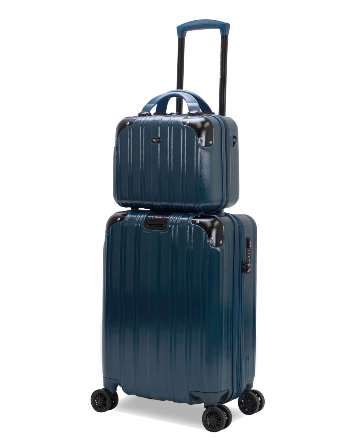 Click here for Melrose S Carry-on Vanity Luggage  Set of 2 - Navy prices