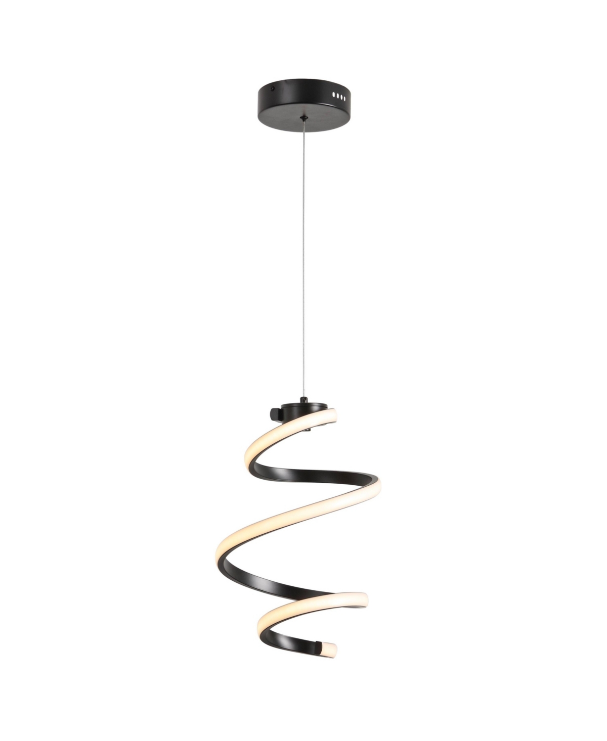 Click here for Whirl 11 1-Light Modern Minimalist Metal Helix Swi... prices
