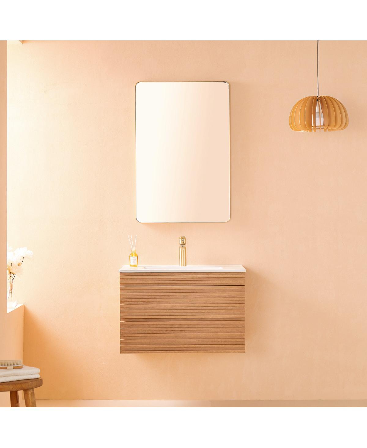 Click here for Sillysis Wall Mounted Floating Bathroom Vanity wit... prices