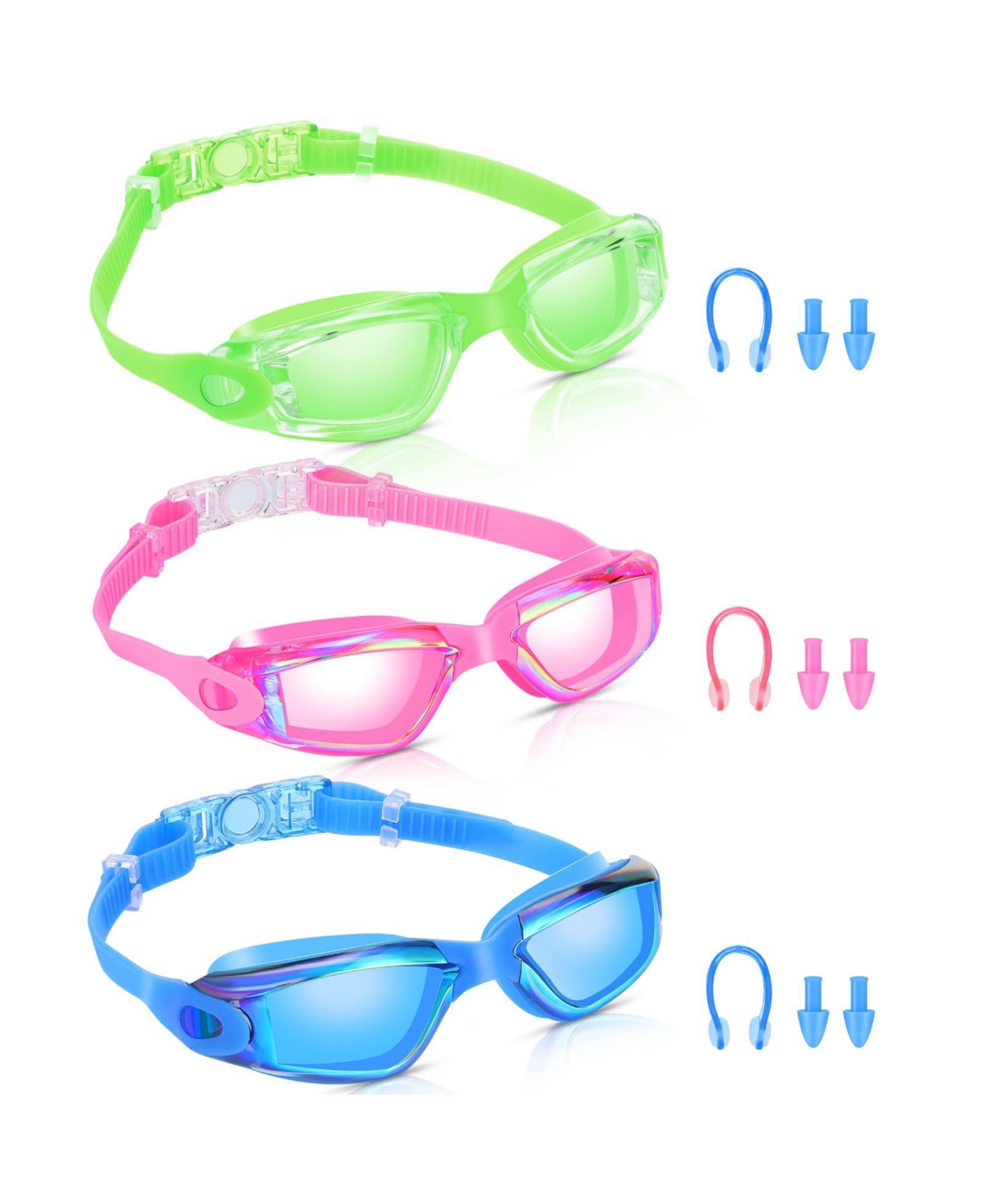 Click here for Gnuadz 3pc Swimming Goggles Anti Fog Silicone Swim... prices