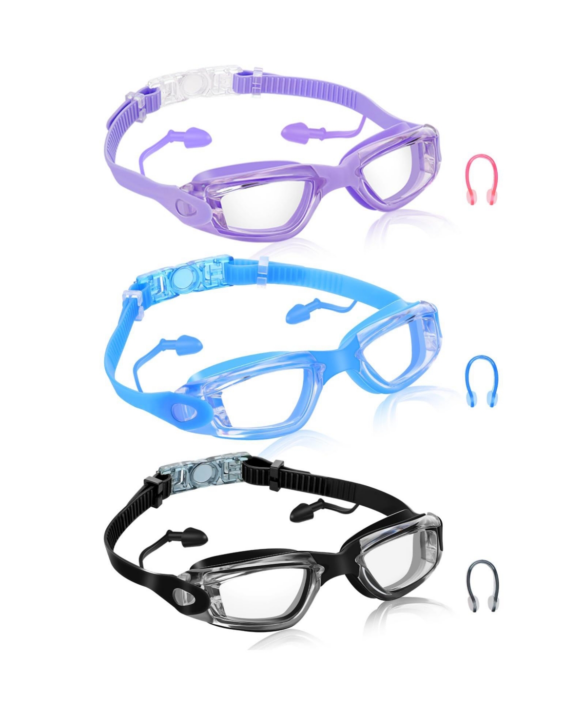 Click here for Gnuadz 3pc Swimming Goggles Anti Fog Silicone Swim... prices
