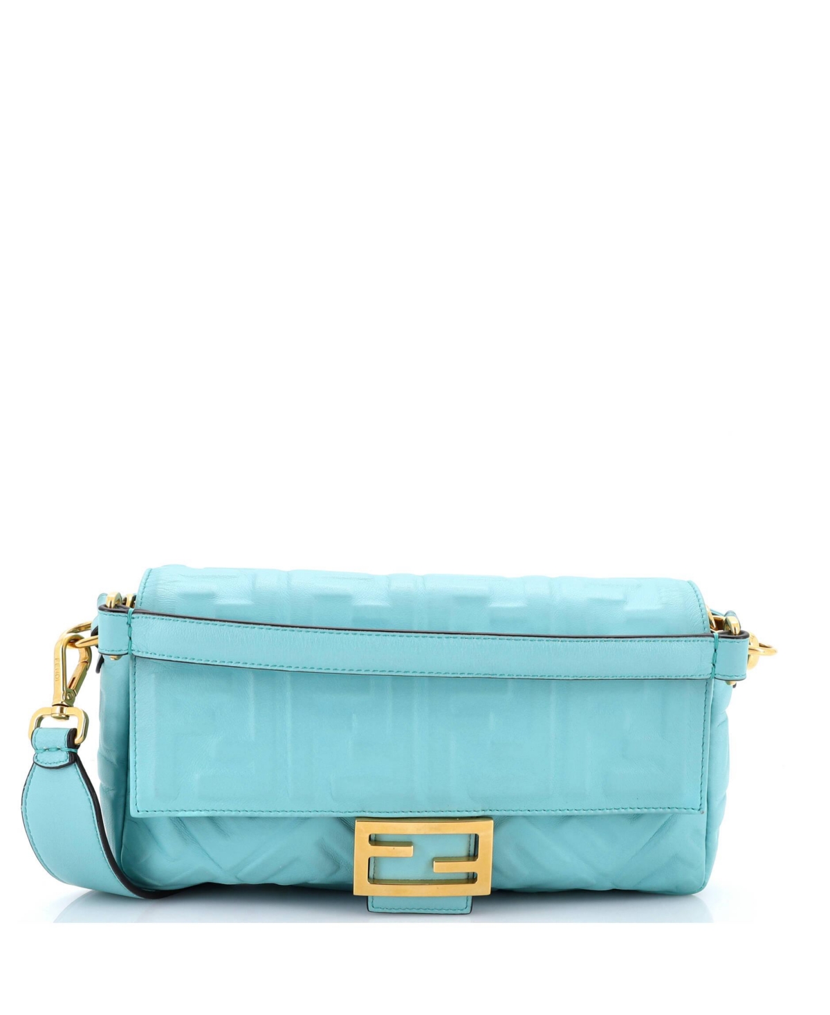 Click here for Pre-Owned Fendi Medium Baguette Nm Bag Zucca Embos... prices