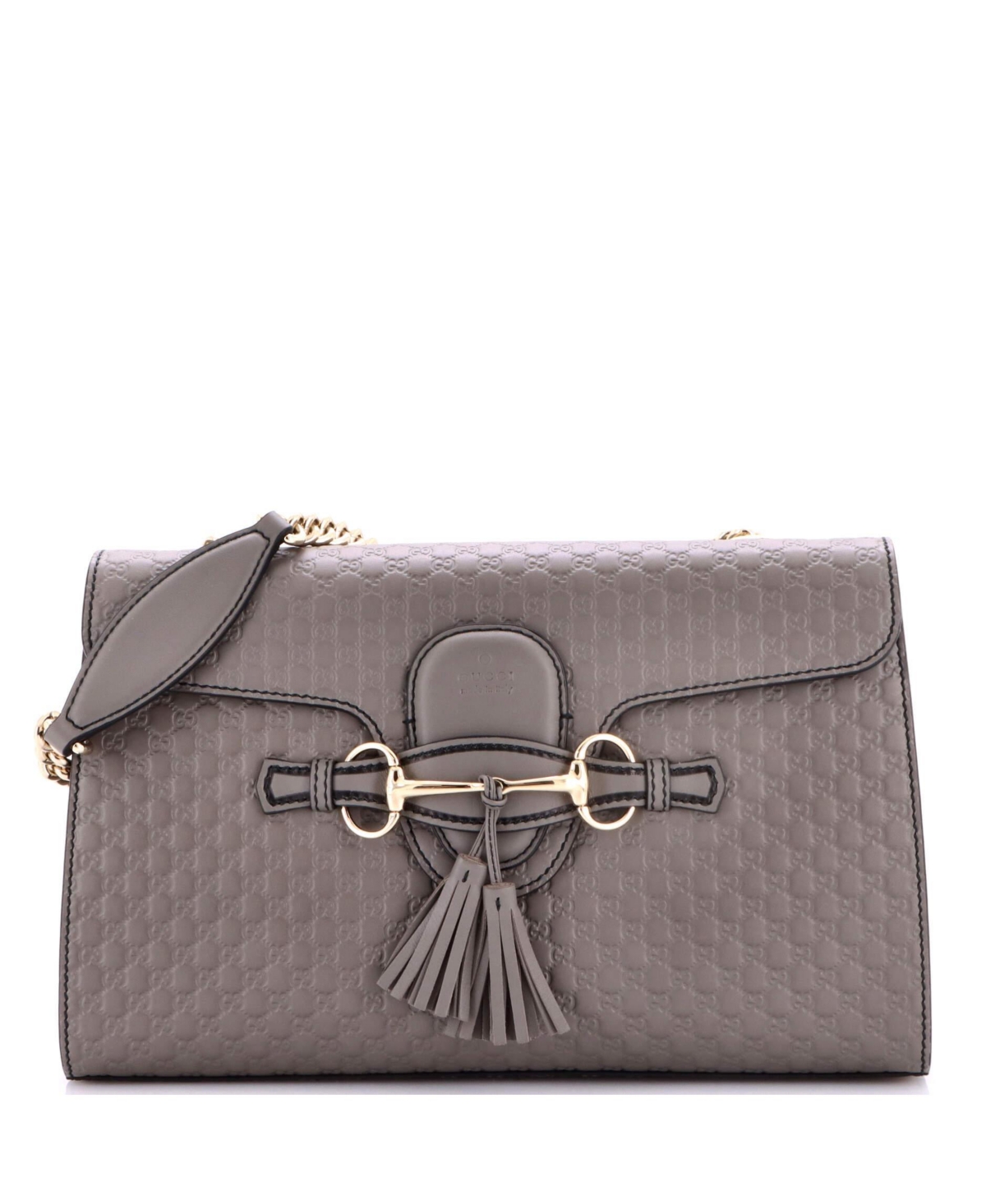 Click here for Pre-Owned Gucci Medium Emily Chain Flap Bag Microg... prices