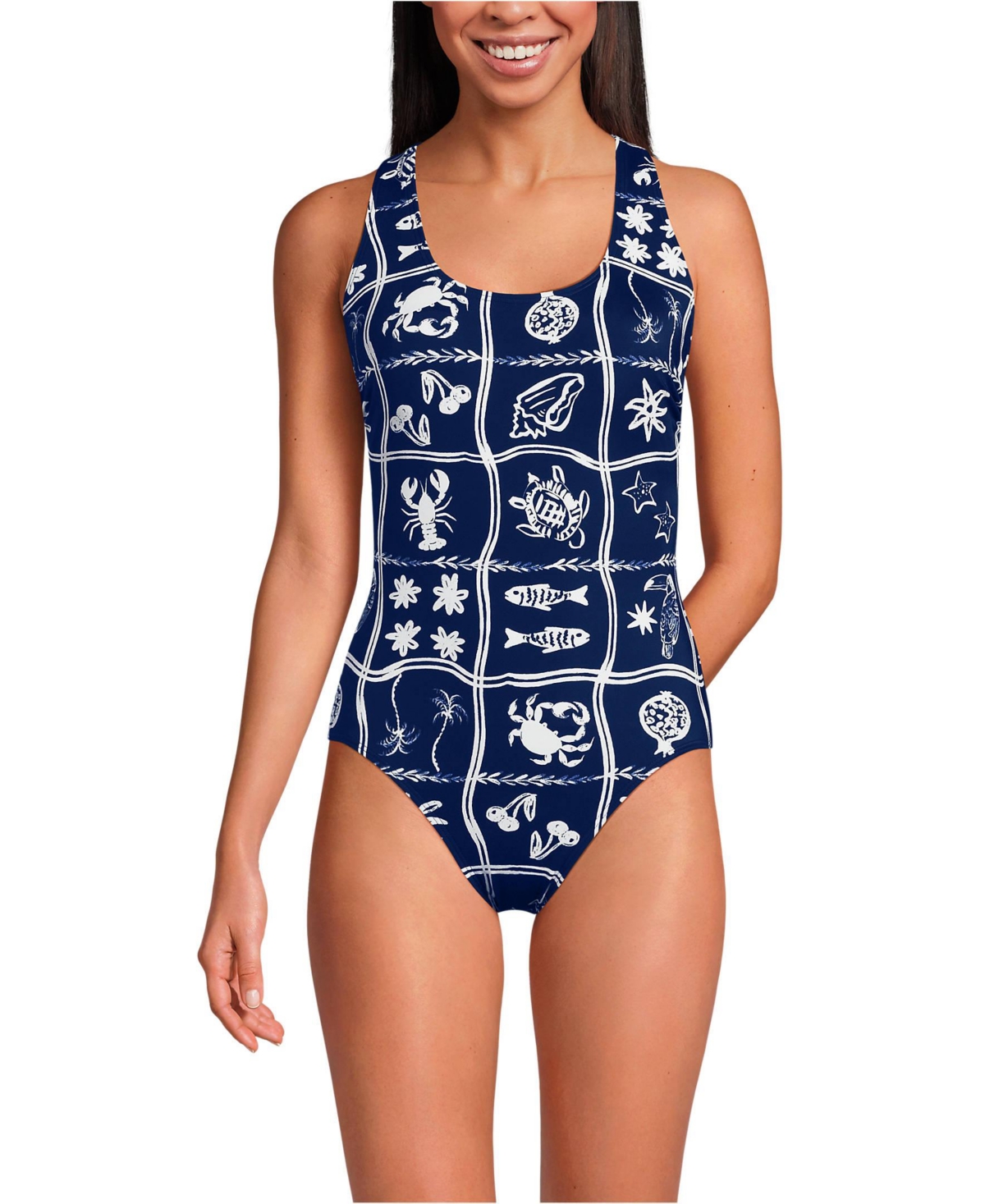 Click here for Lands End Womens Adjustable V-neck Underwire Tanki... prices