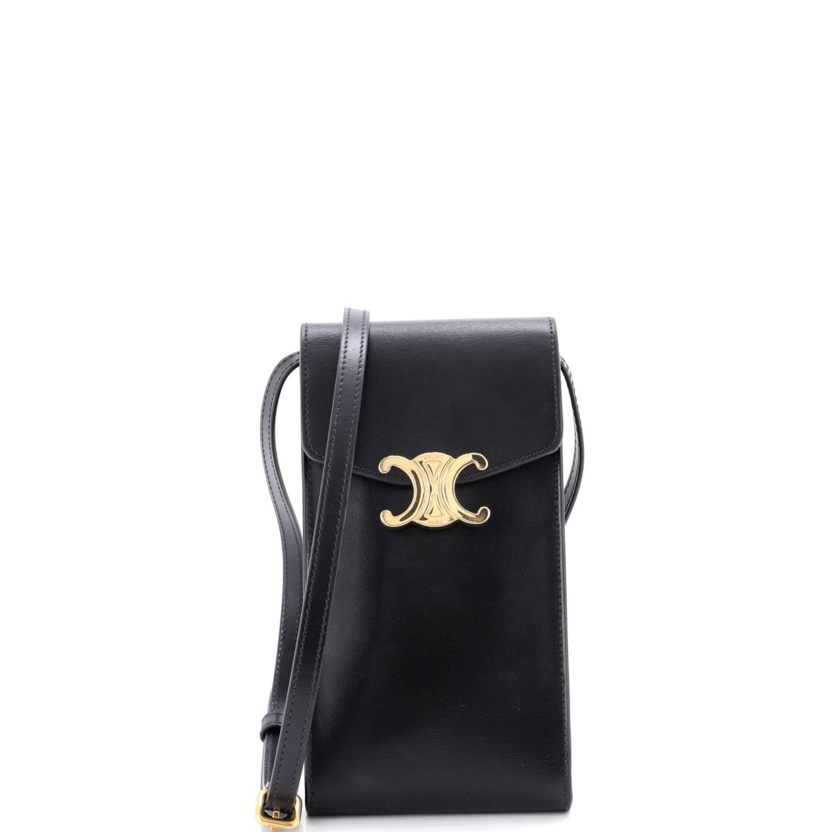 Click here for Pre-Owned Celine Triomphe Flap Phone Holder Crossb... prices