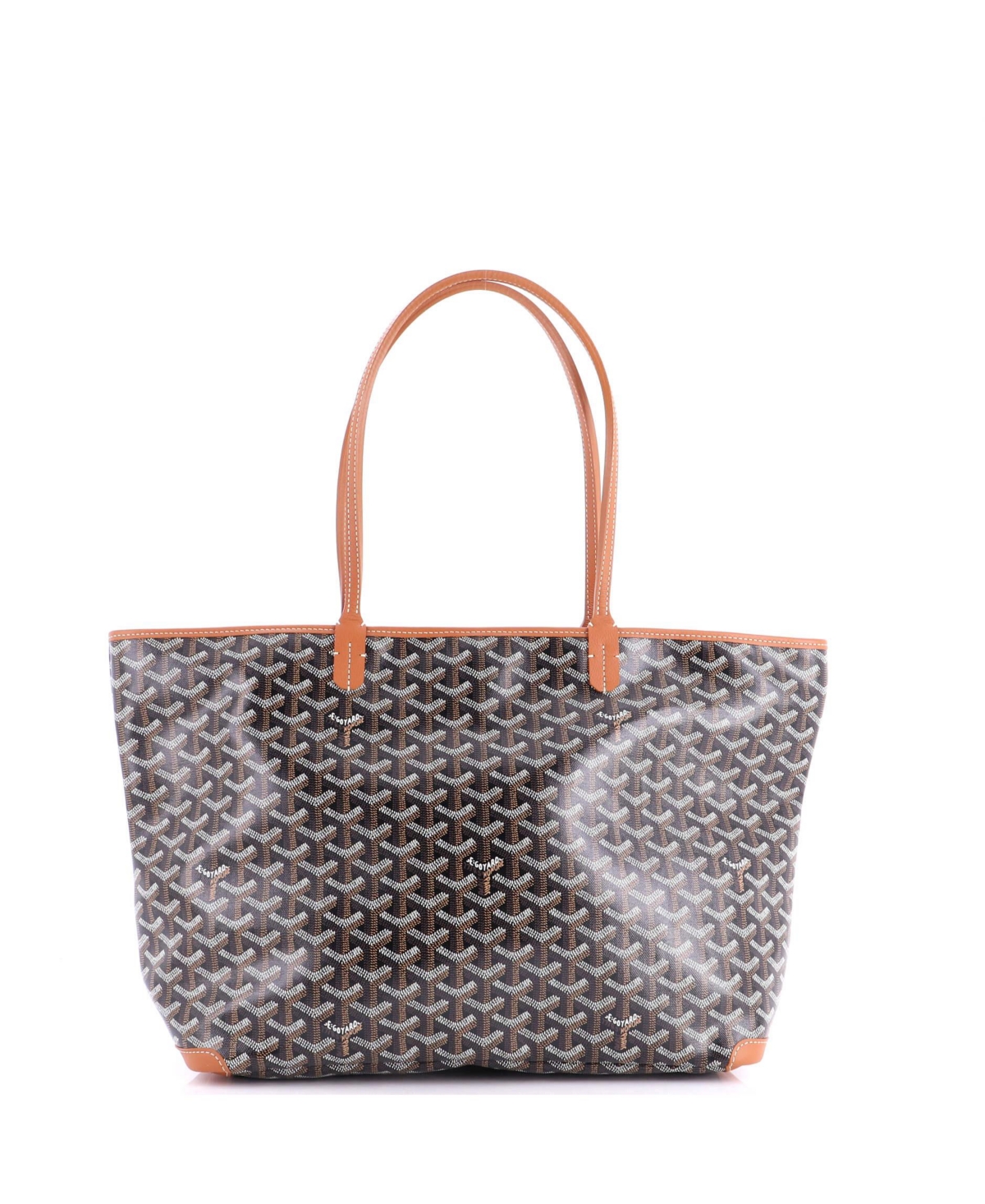 Click here for Pre-Owned Goyard Mm Artois Tote Coated Canvas - Br... prices