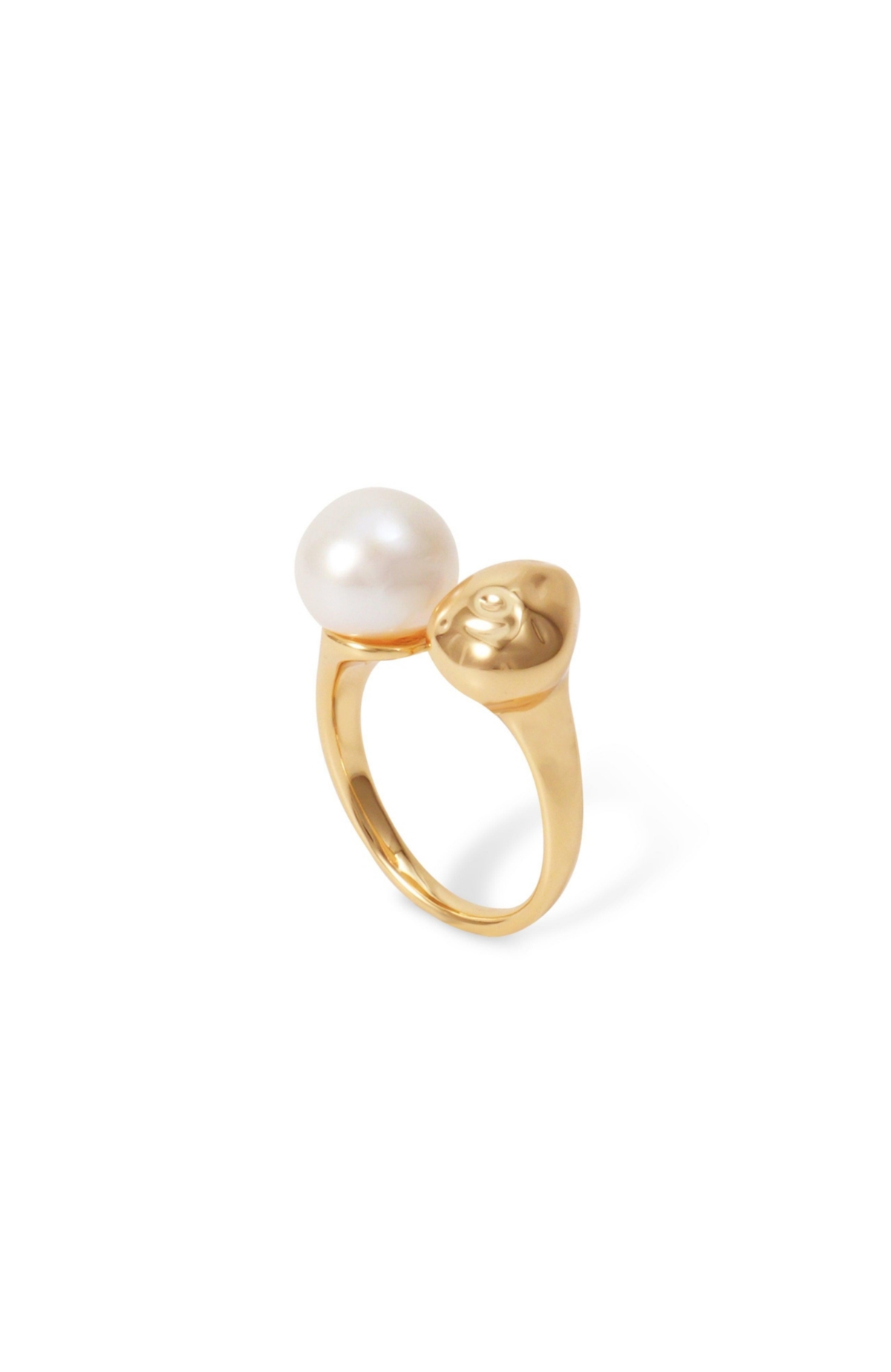 Click here for Retro Chic Eden Pearl Ring - Gold prices