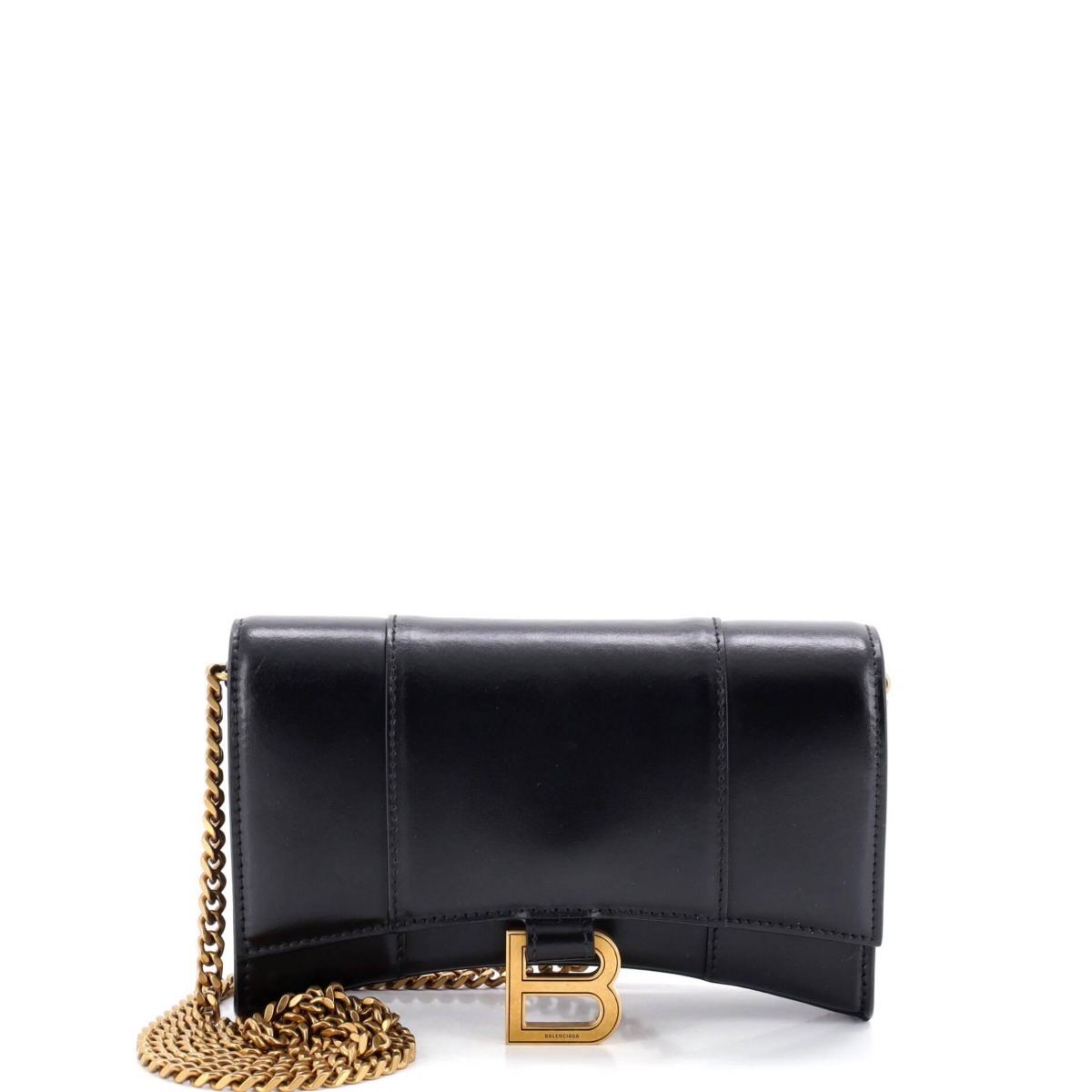 Click here for Pre-Owned Balenciaga Hourglass Chain Wallet Leathe... prices