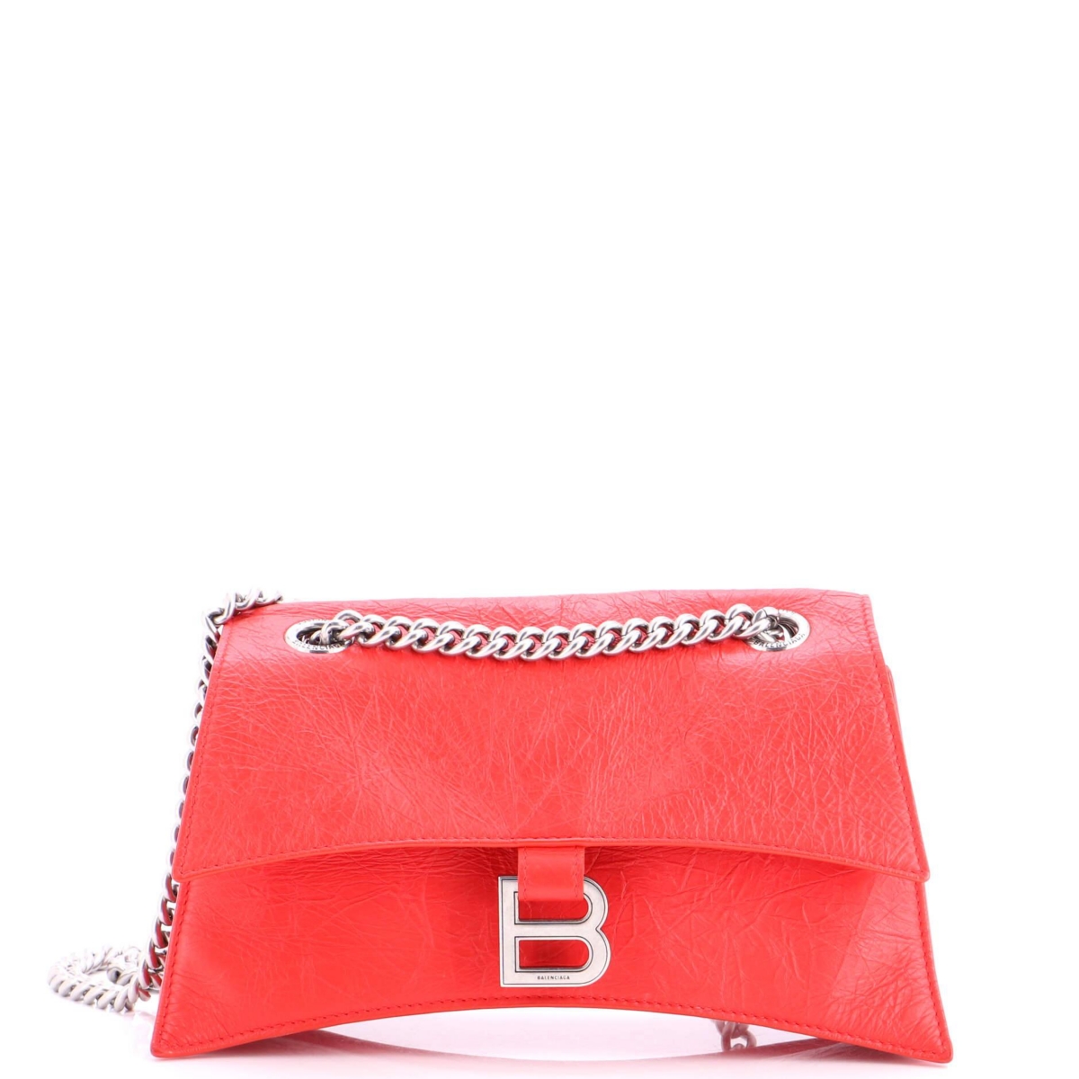 Click here for Pre-Owned Balenciaga Small Crush Chain Flap Bag Le... prices