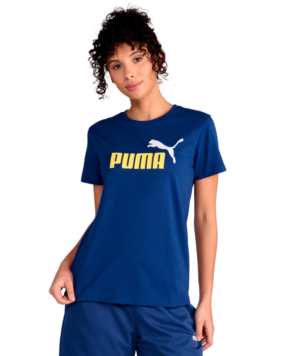 Click here for Puma Womens Short-Sleeve Crewneck T-Shirt - Blue J... prices