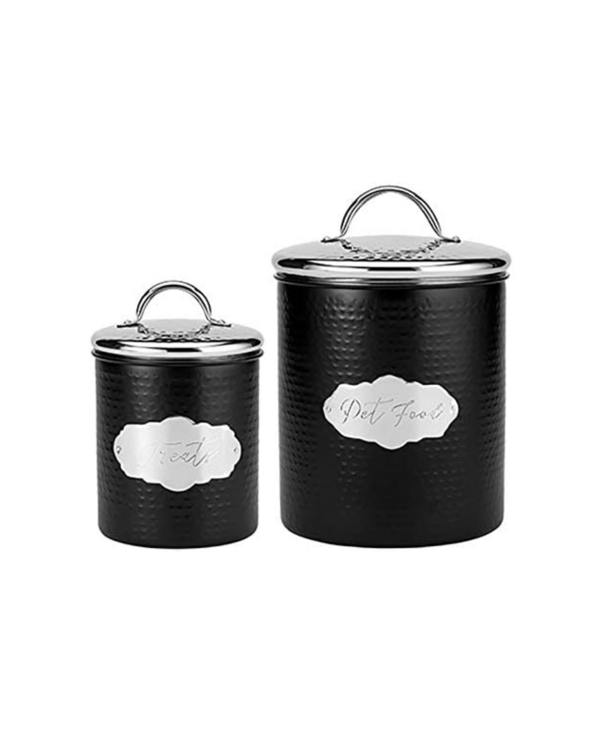 Click here for Amici Home Pet Cavalier Canister - Set of 2 - Blac... prices