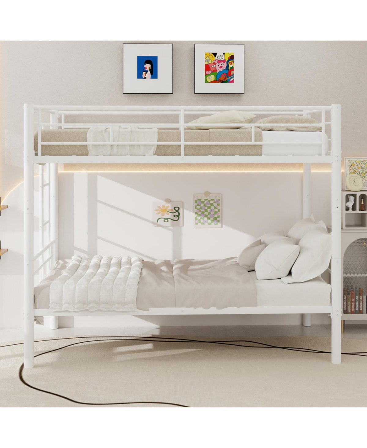 Click here for Rainsken Metal Bunk Bed Twin Over Twin  Metal Stru... prices